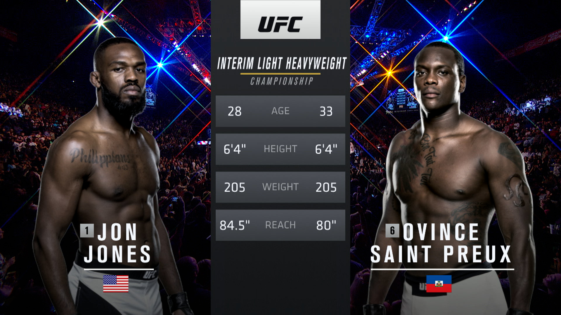 Ve UFC 2010s UFC 197: Jon Jones vs. Ovince Saint Preux - Paramount+ ...