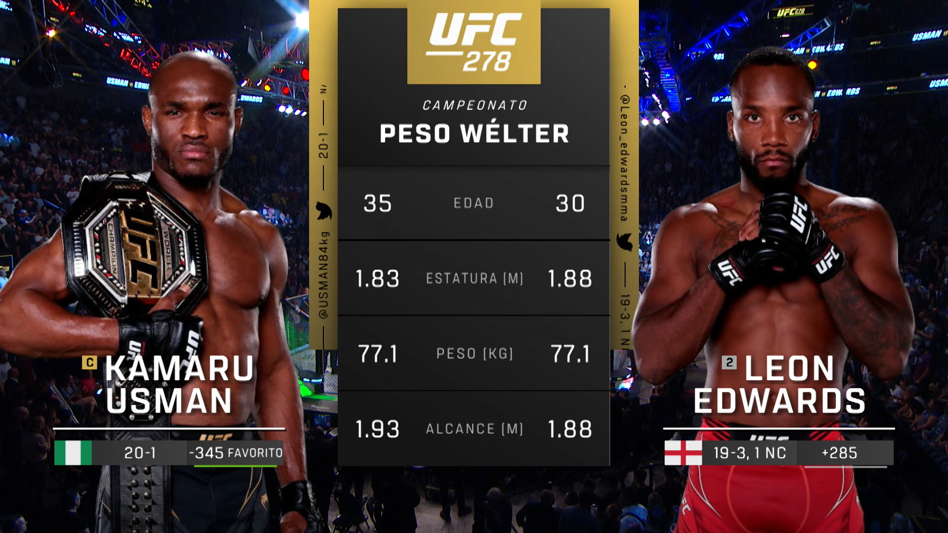 Ve UFC (Español) 278: Usman vs. Edwards Event Recap (Español ...