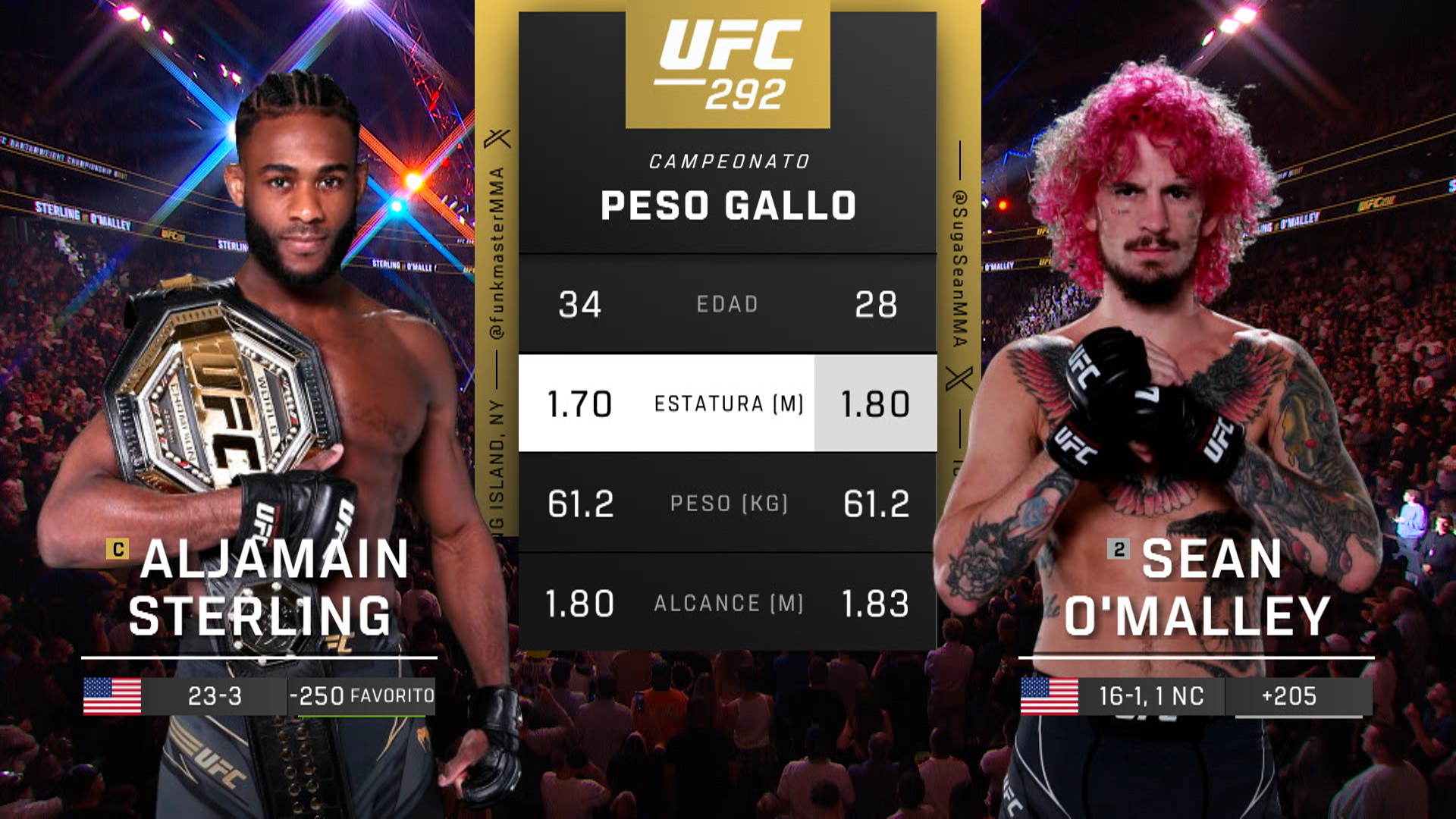 Ve UFC (Español) 292: Sterling vs. O'Malley Event Recap (Español ...