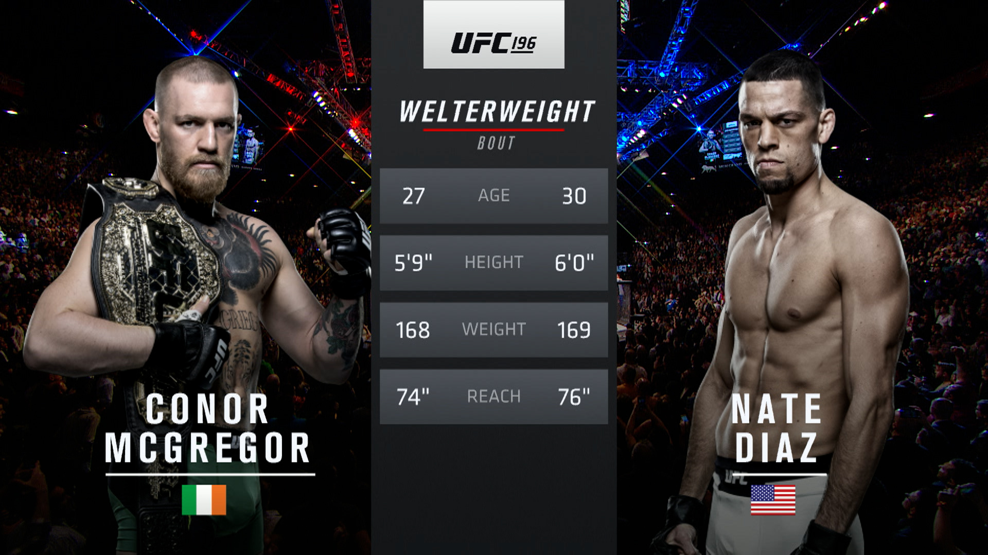 Ve UFC 2010s UFC 196: Conor McGregor vs. Nate Diaz - Paramount+ Argentina