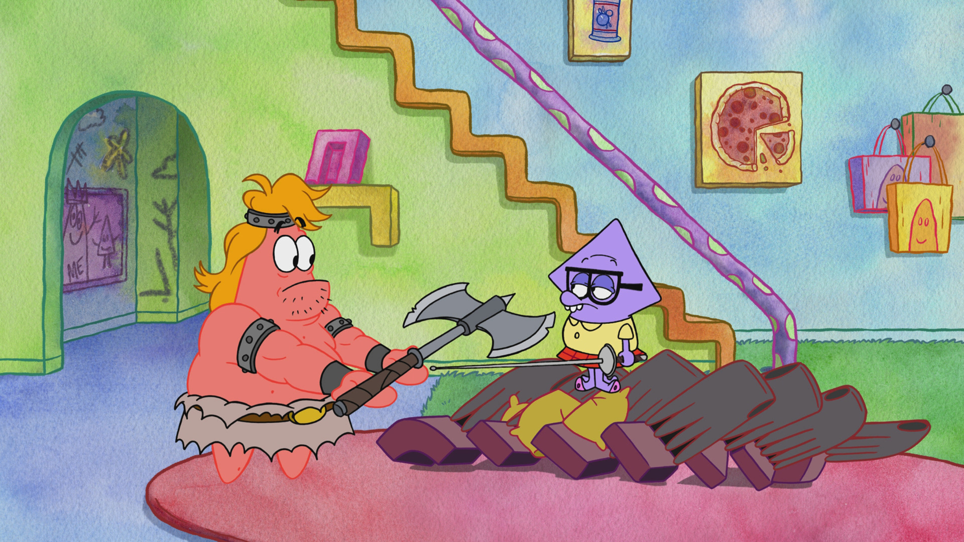 Watch The Patrick Star Show Season 4 Episode 8: Pat-Tathlon / Upturn's ...
