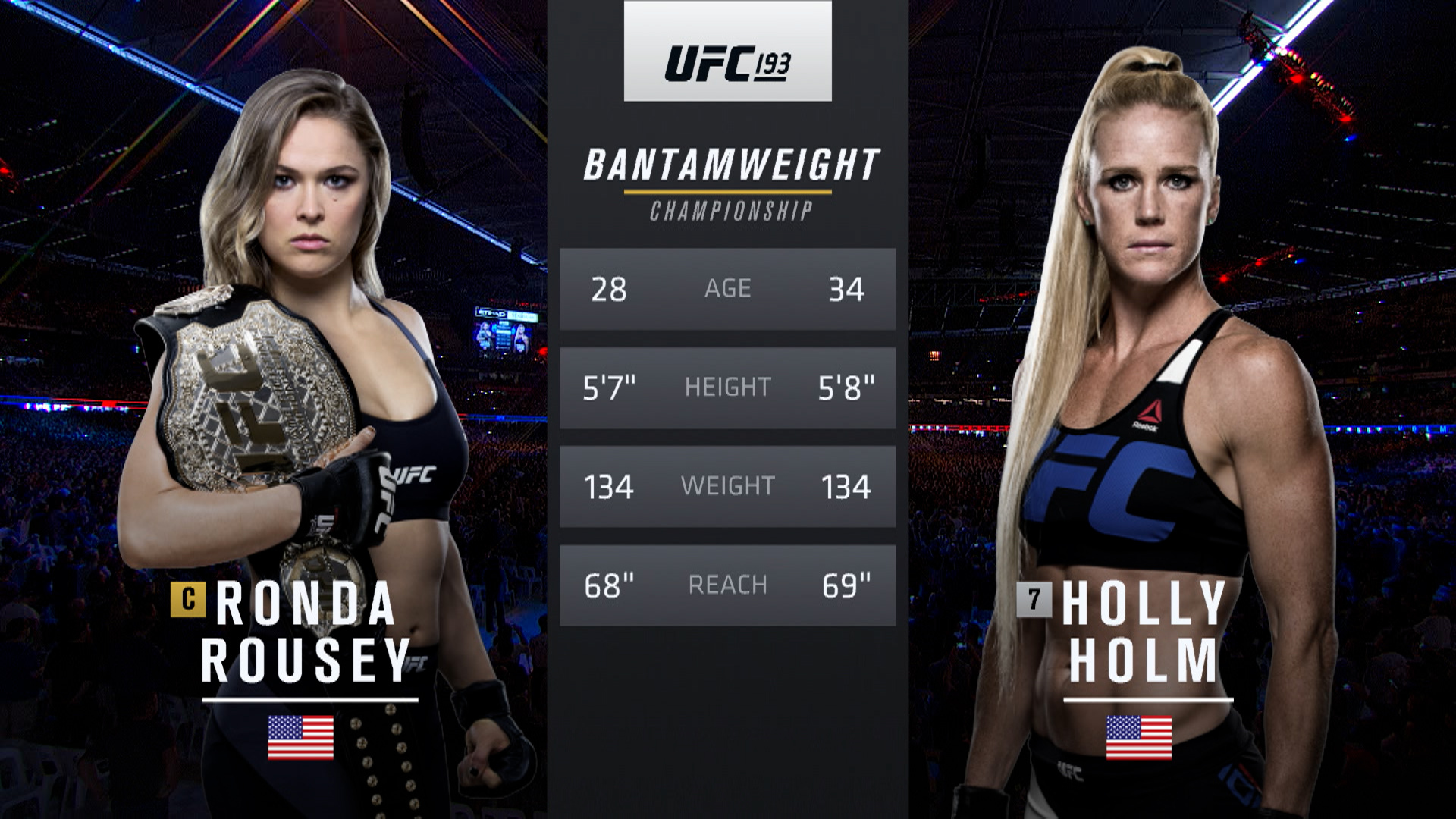 Assista a UFC 2010s UFC 193: Ronda Rousey vs. Holly Holm - Paramount+ ...