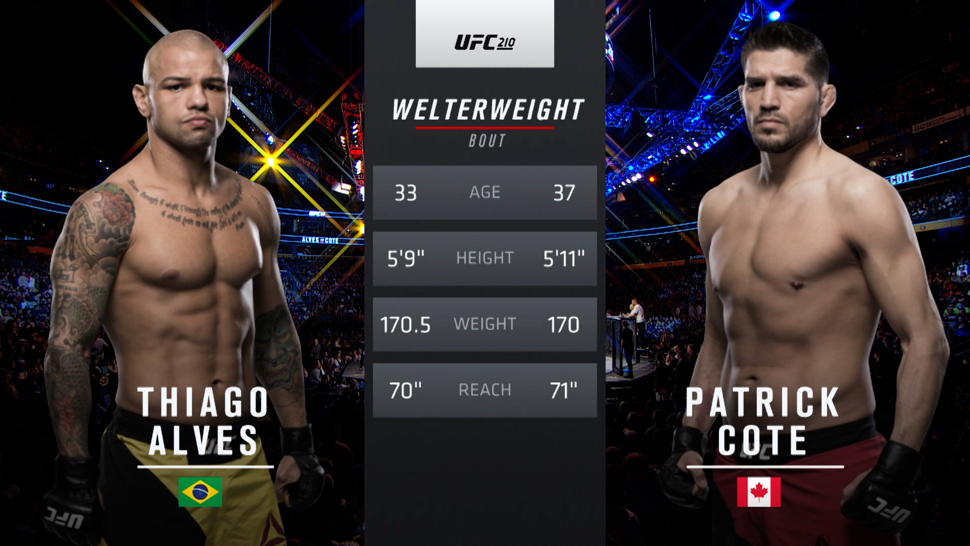 Assista a UFC 2010s UFC 210: Thiago Alves vs. Patrick Cote - Paramount+ ...