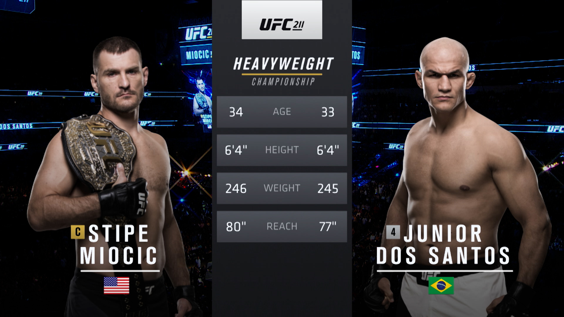 Assista a UFC 2010s UFC 211: Stipe Miocic vs. Junior Dos Santos ...