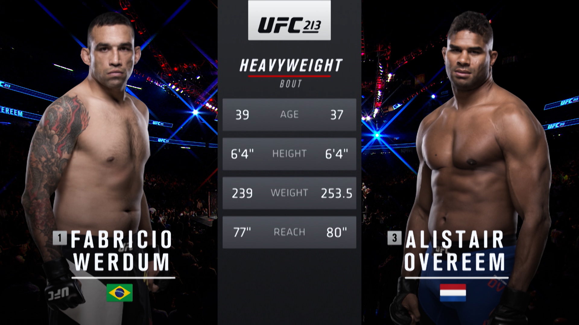 Ve UFC 2010s UFC 213: Fabricio Werdum vs. Alistair Overeem - Paramount+ ...