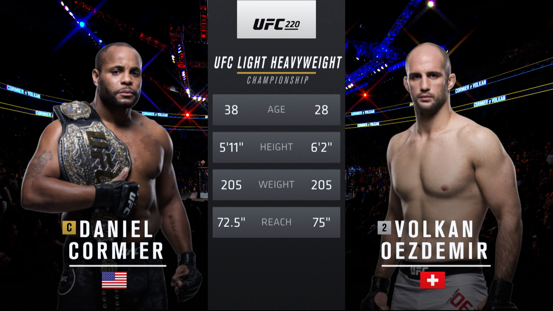 Ve UFC 2010s UFC 220: Daniel Cormier vs. Volkan Oezdemir - Paramount+ ...