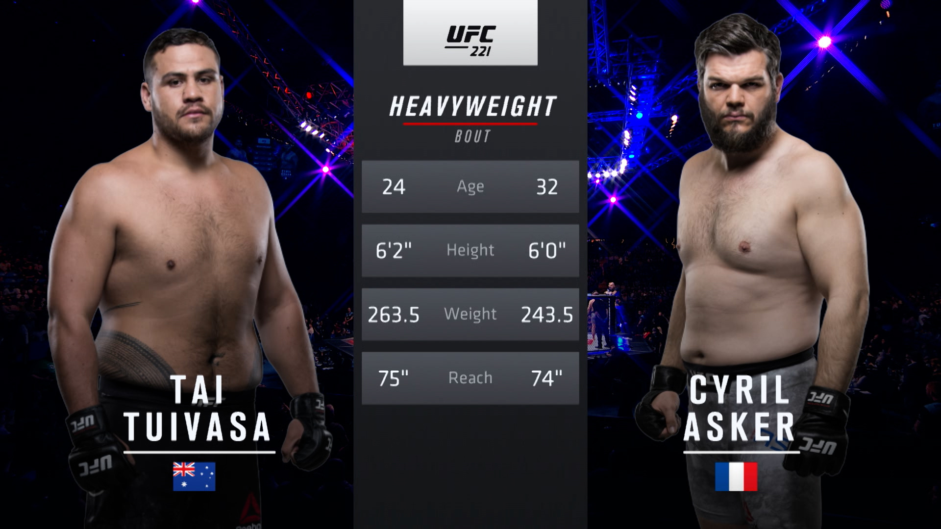 Ve UFC 2010s UFC 221: Tai Tuivasa vs. Cyril Asker - Paramount+ ...