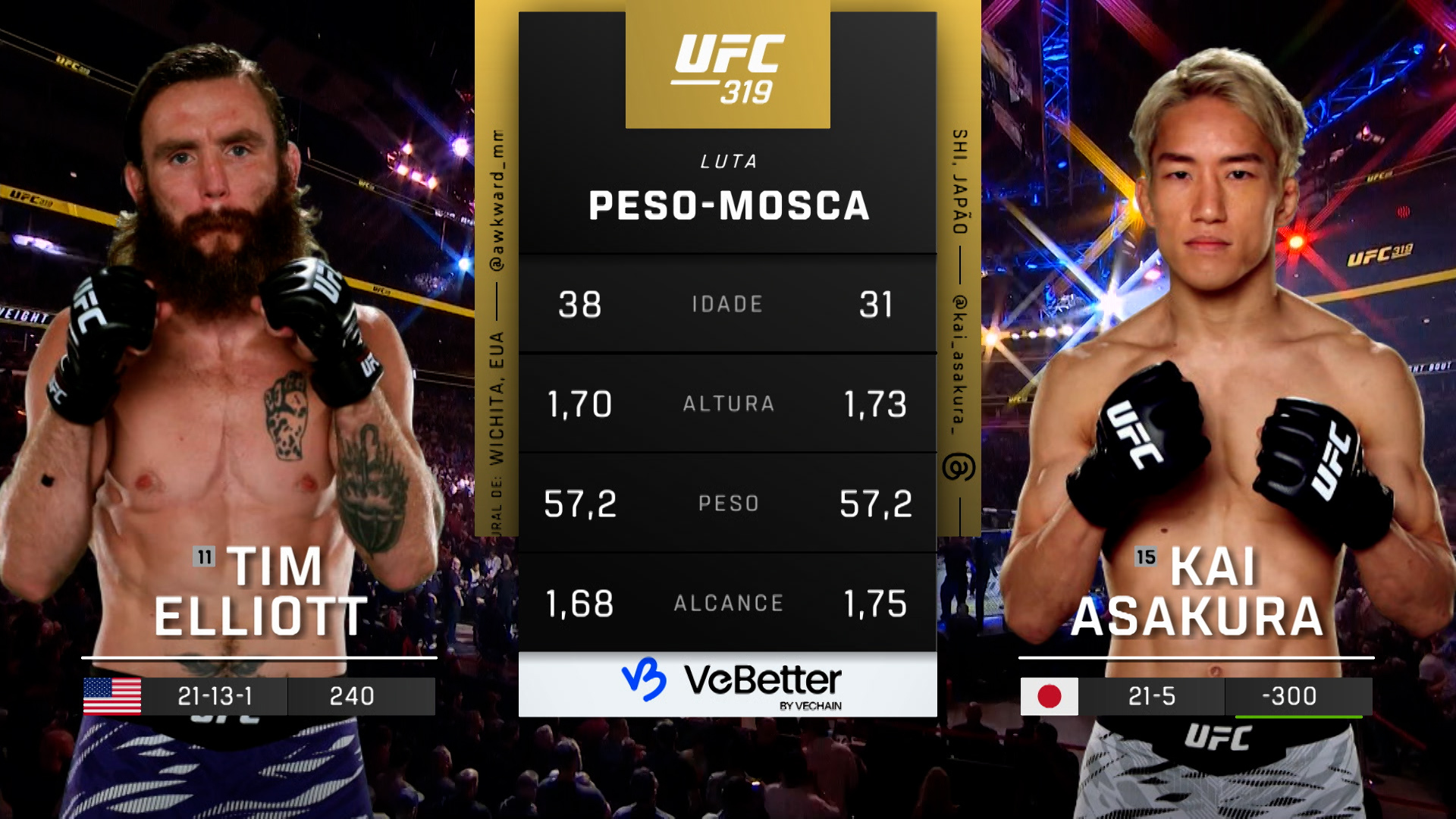 Watch UFC (Português) 319: Tim Elliott vs. Kai Asakura Main Card ...