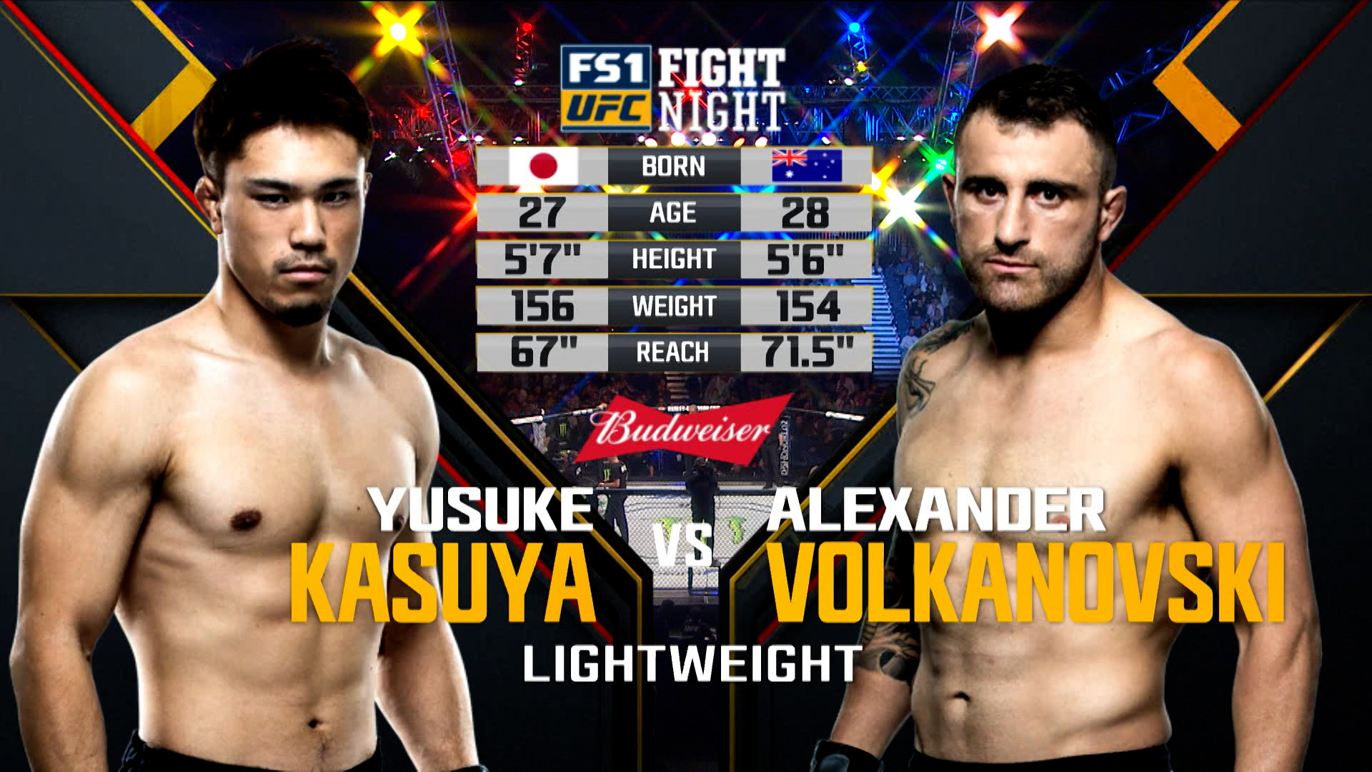 Ve UFC Fight Night Yusuke Kasuya vs. Alexander Volkanovski - Paramount+ ...