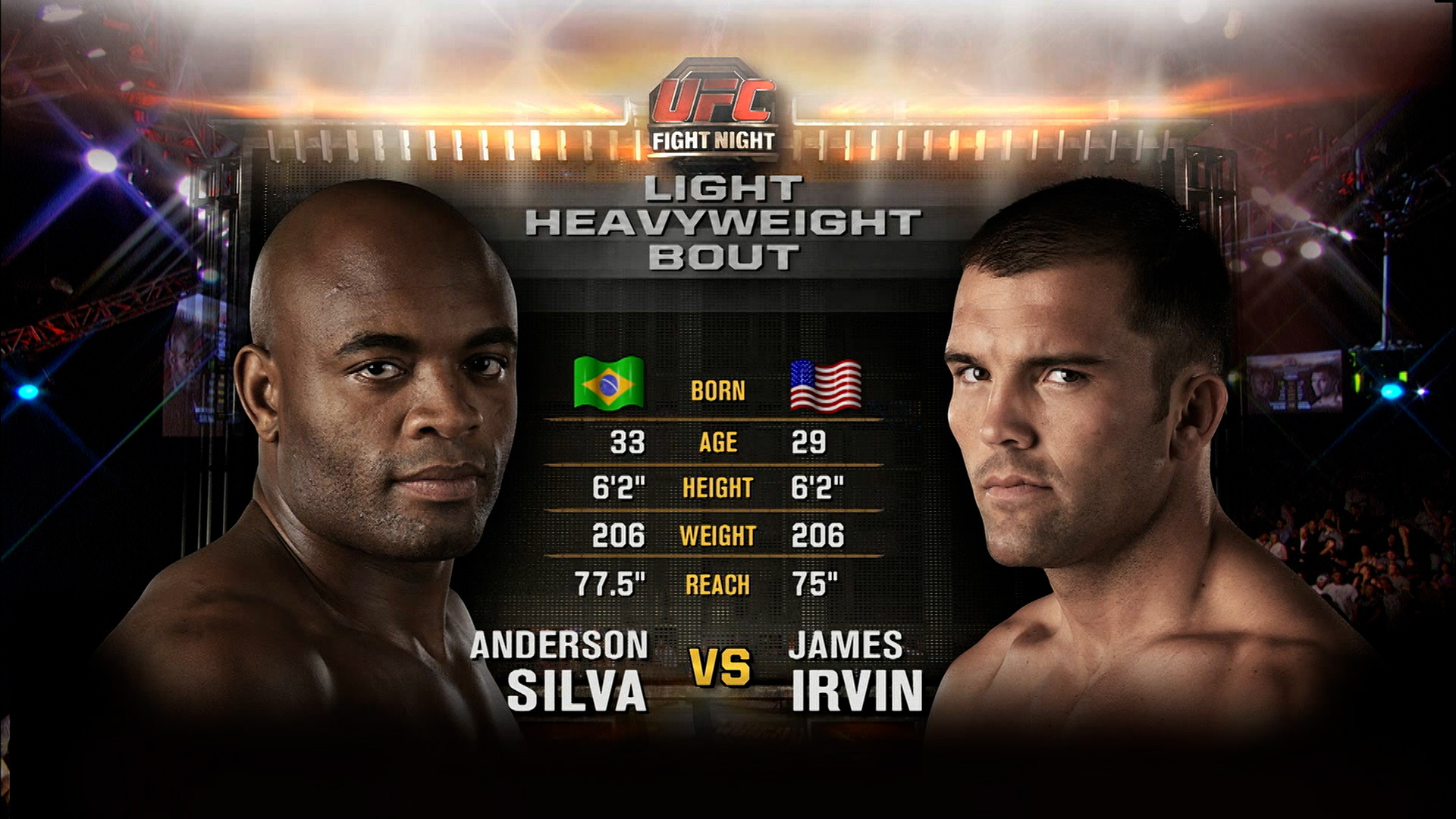 Ve UFC Fight Night Anderson Silva vs. James Irvin - Paramount+ Perú