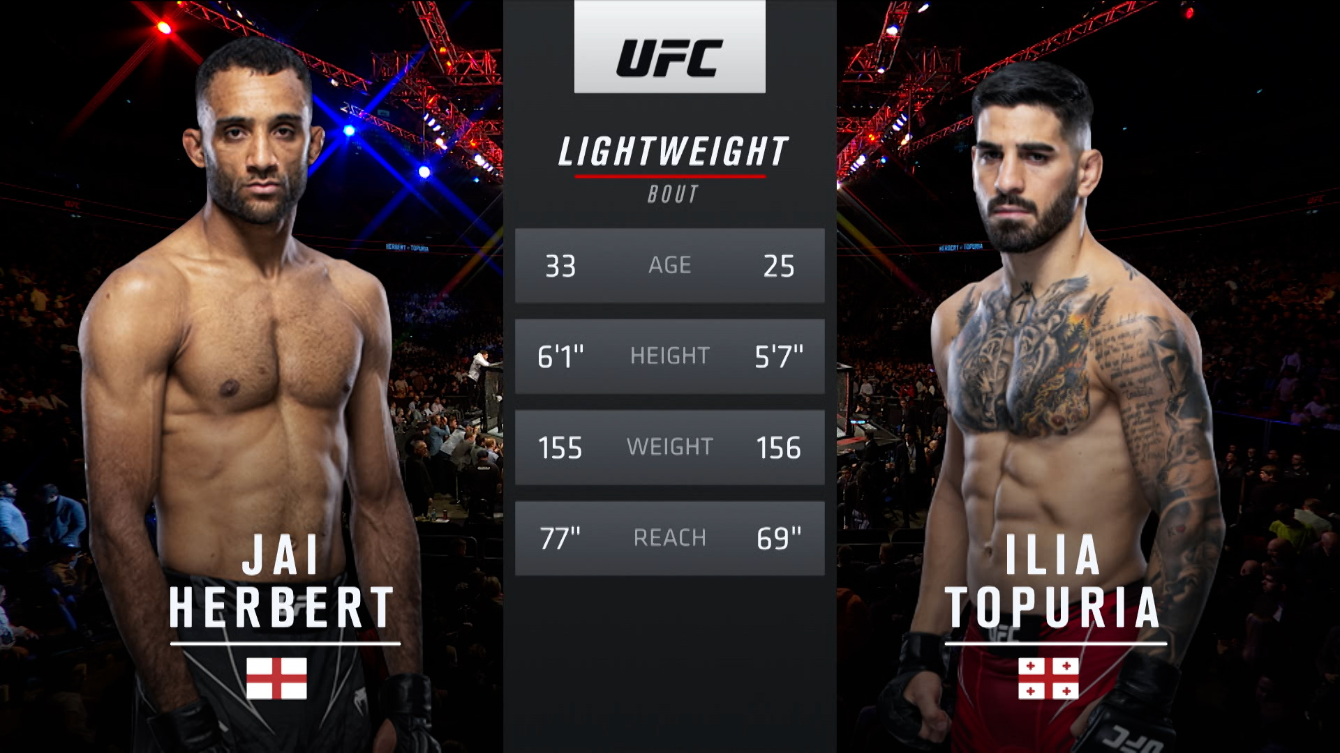 Watch UFC Fight Night Jai Herbert vs. Ilia Topuria - Paramount+