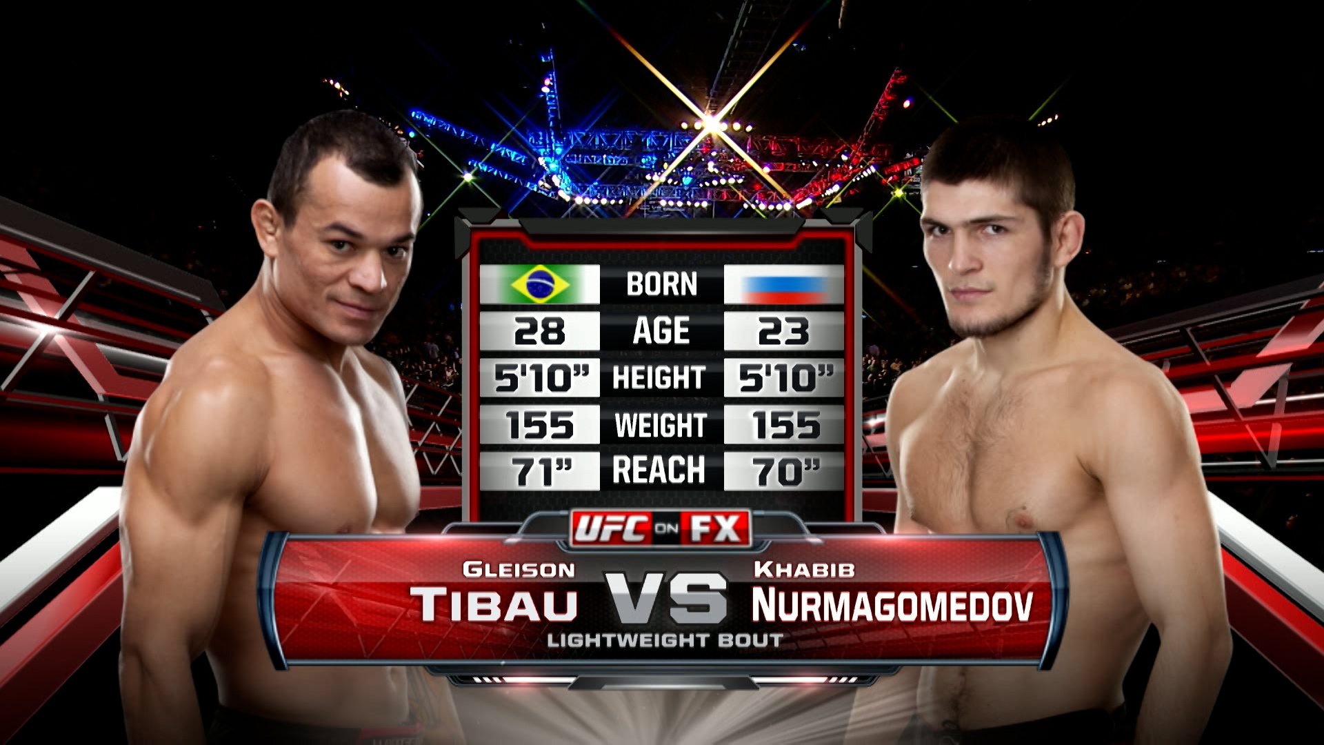 Ve UFC 2010s UFC 148: Gleison Tibau vs. Khabib Nurmagomedov ...