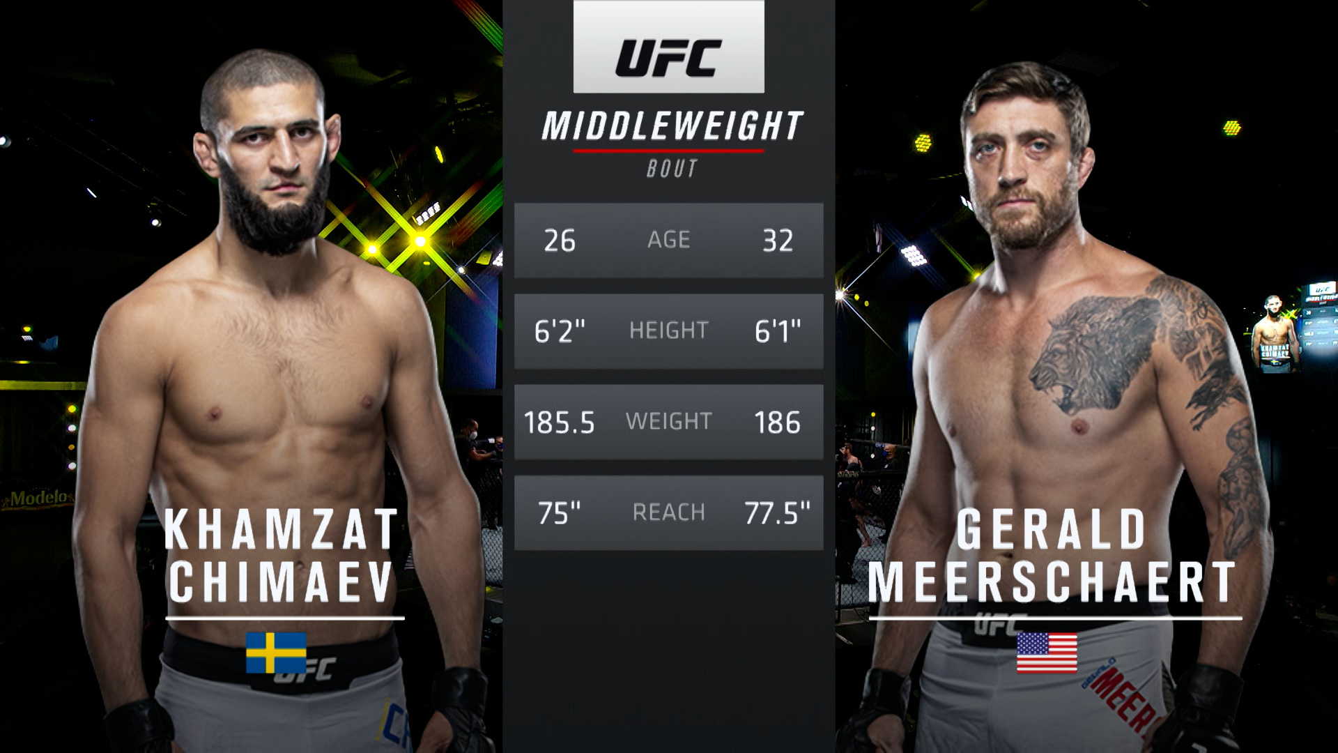 Assista a UFC Fight Night Khamzat Chimaev vs. Gerald Meerschaert ...