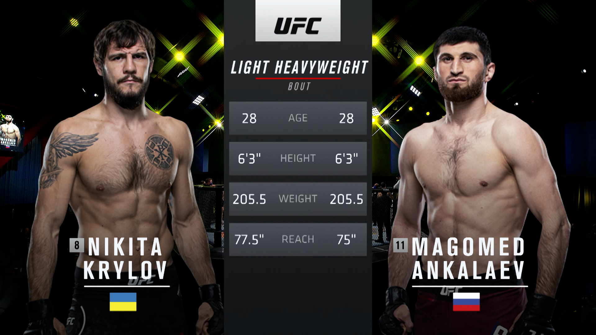 Ve UFC Fight Night Nikita Krylov vs. Magomed Ankalaev - Paramount+ México