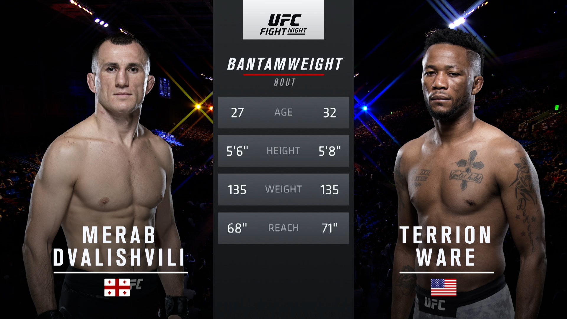 Ve UFC Fight Night Merab Dvalishvili vs. Terrion Ware - Paramount+ ...