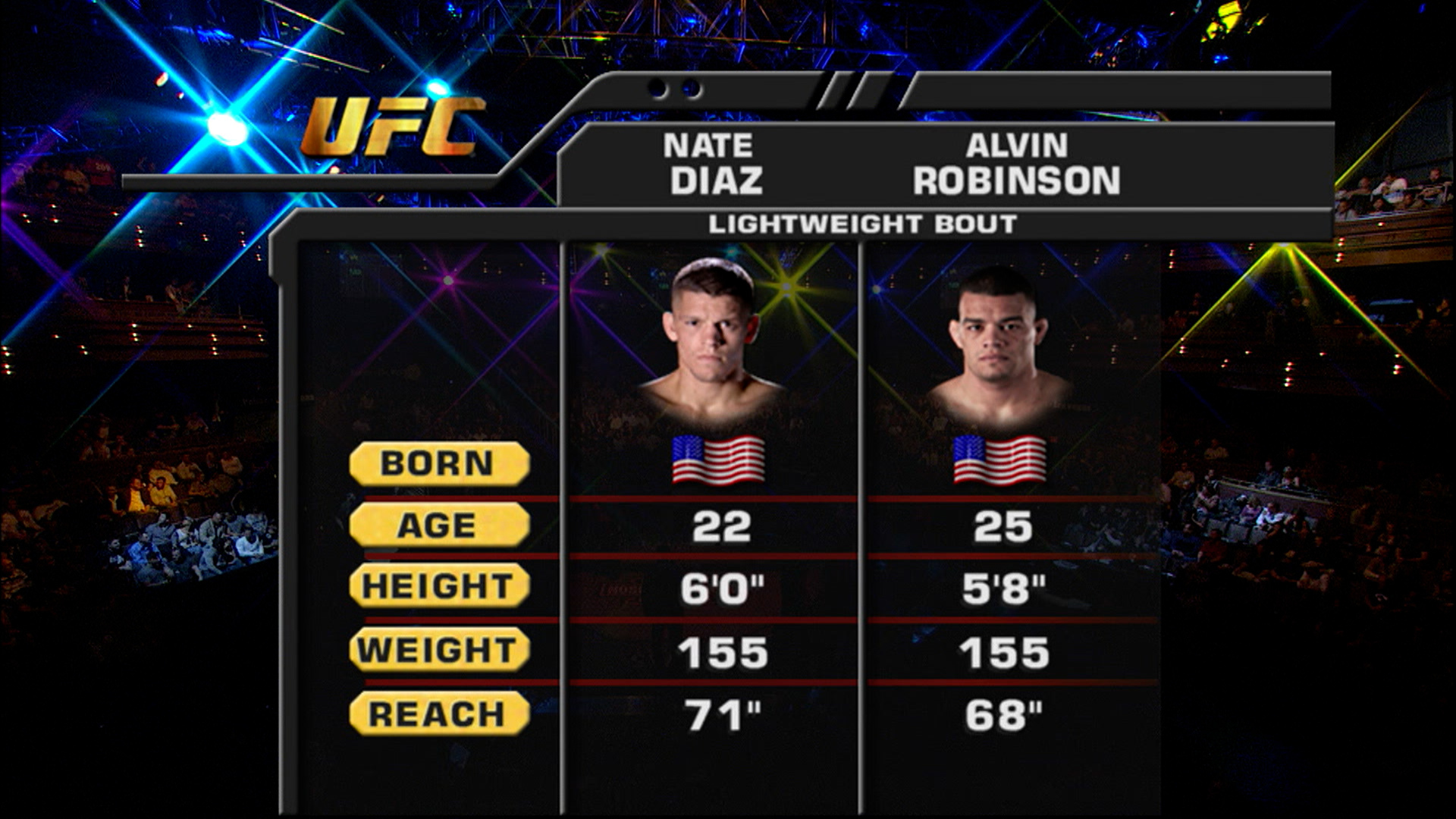 Watch UFC Fight Night Nate Diaz vs. Alvin Robinson - Paramount+ Australia
