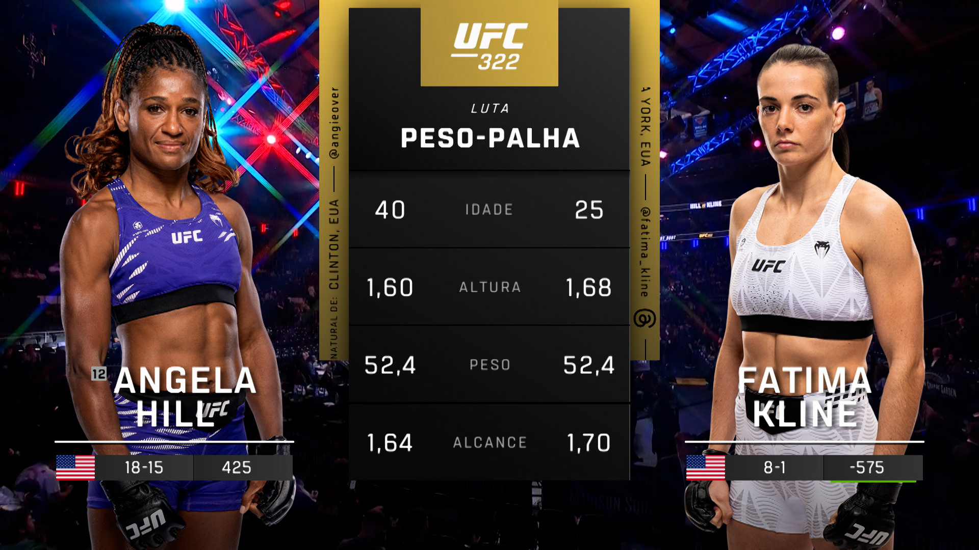 Ve UFC (Português) 322: Angela Hill vs. Fatima Kline Prelims (Português ...