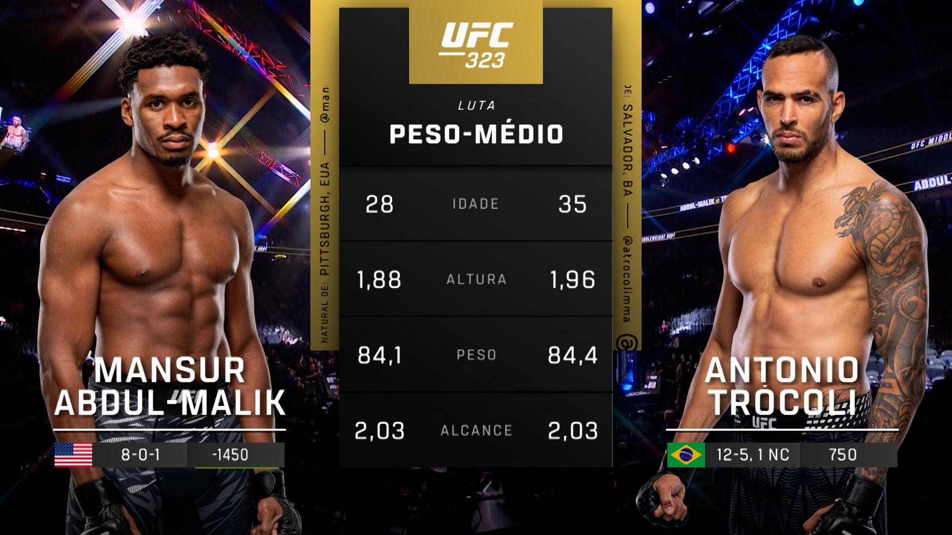 Watch UFC (Português) 323: Mansur Abdul-Malik vs. Antonio Trocoli ...