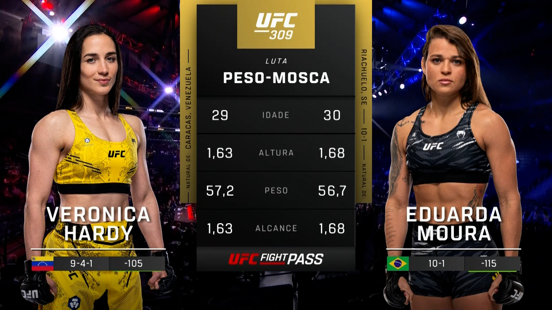 Watch UFC (Português) 309: Veronica Hardy vs. Eduarda Moura Prelims ...