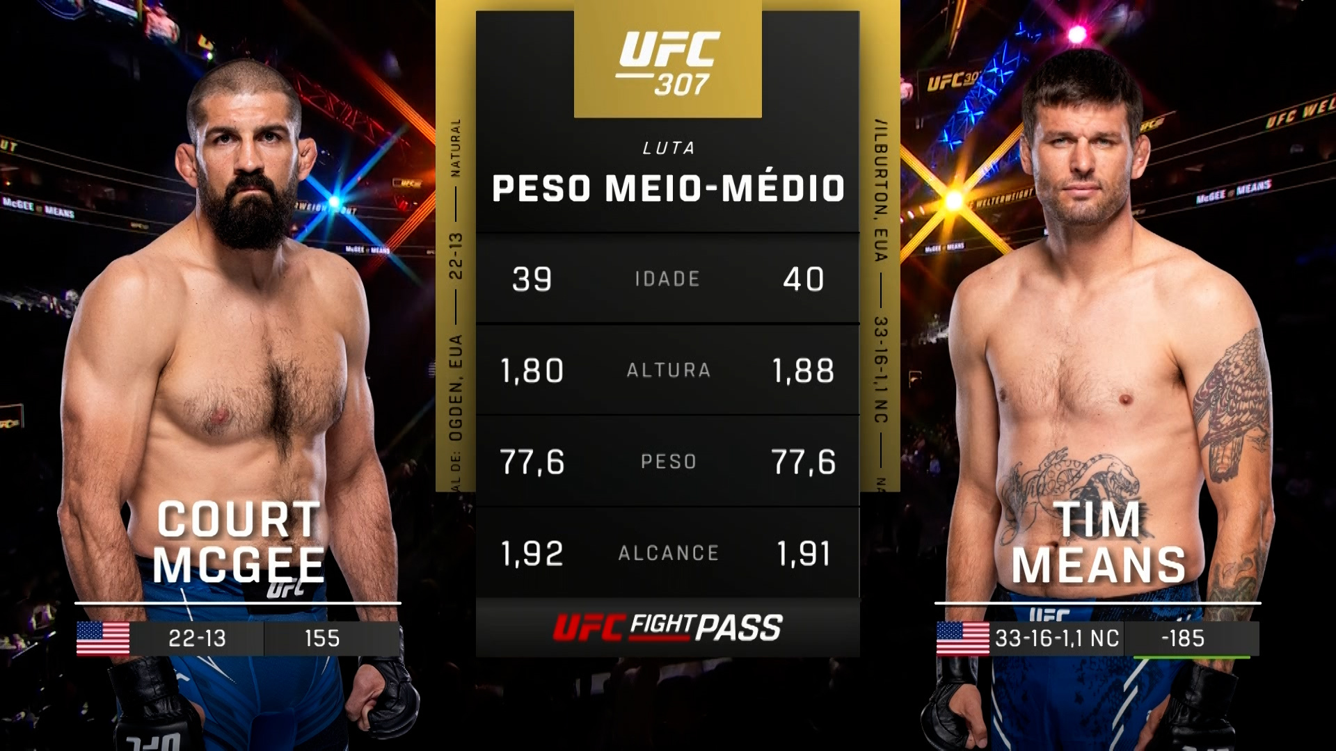 Ve UFC (Português) 307: Court McGee vs. Tim Means Prelims (Português ...