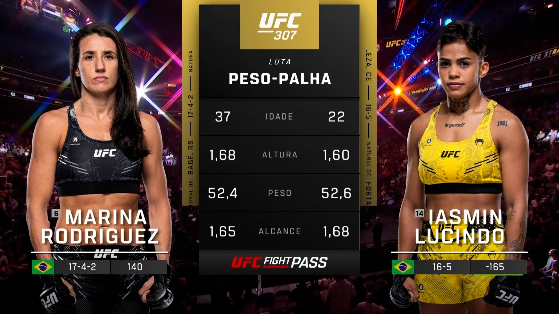 Ve UFC (Português) 307: Marina Rodriguez vs. Iasmin Lucindo Prelims ...