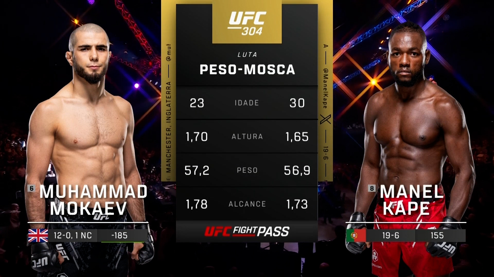 Assista a UFC (Português) 304: Muhammad Mokaev vs. Manel Kape Prelims ...