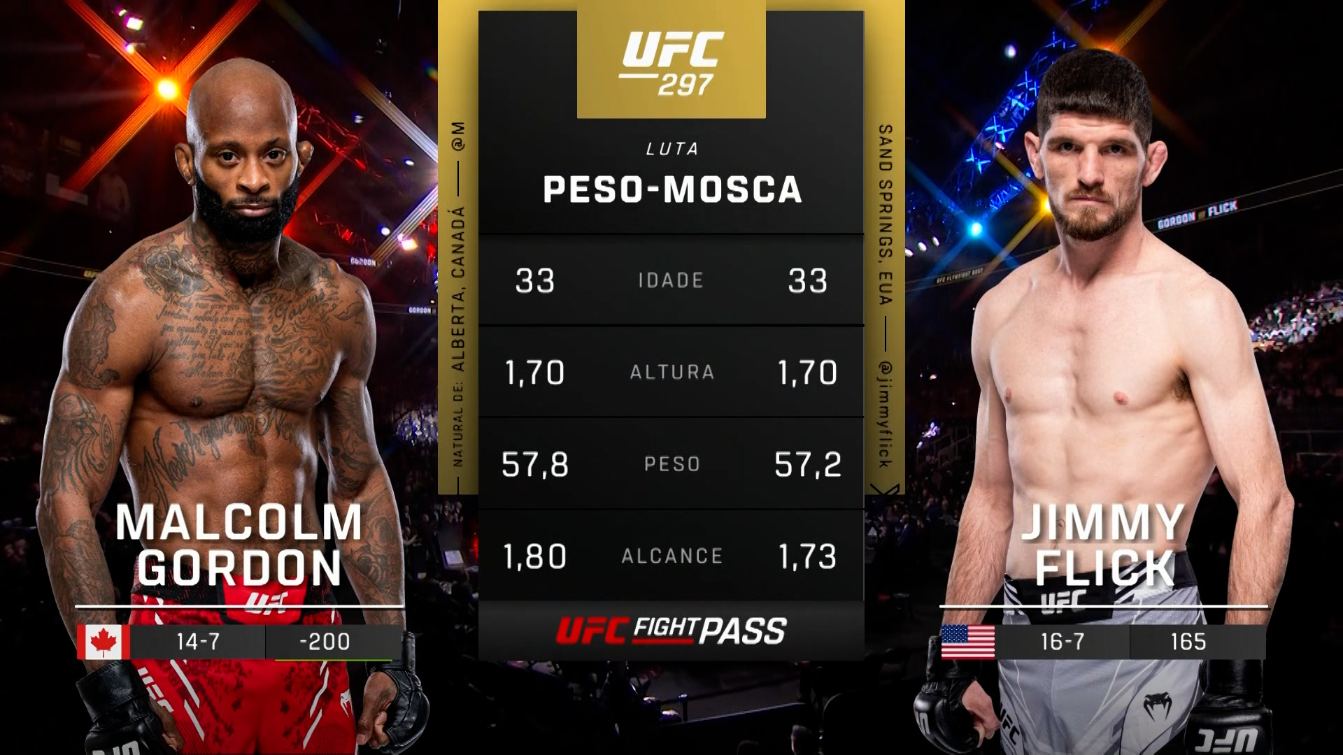 Assista a UFC (Português) 297: Malcolm Gordon vs. Jimmy Flick Prelims ...