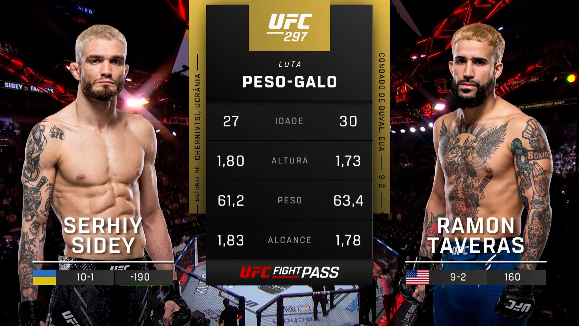Watch UFC (Português) 297: Serhiy Sidey vs. Ramon Taveras Prelims ...