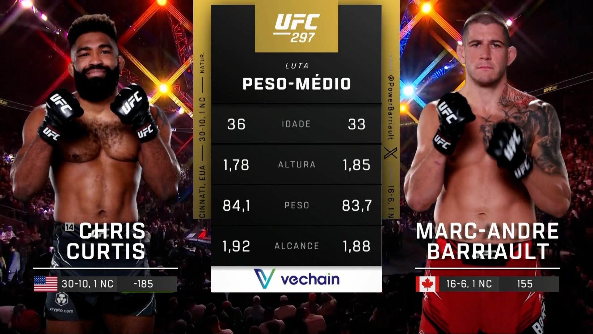 Watch UFC (Português) 297: Chris Curtis vs. Marc-Andre Barriault Main ...