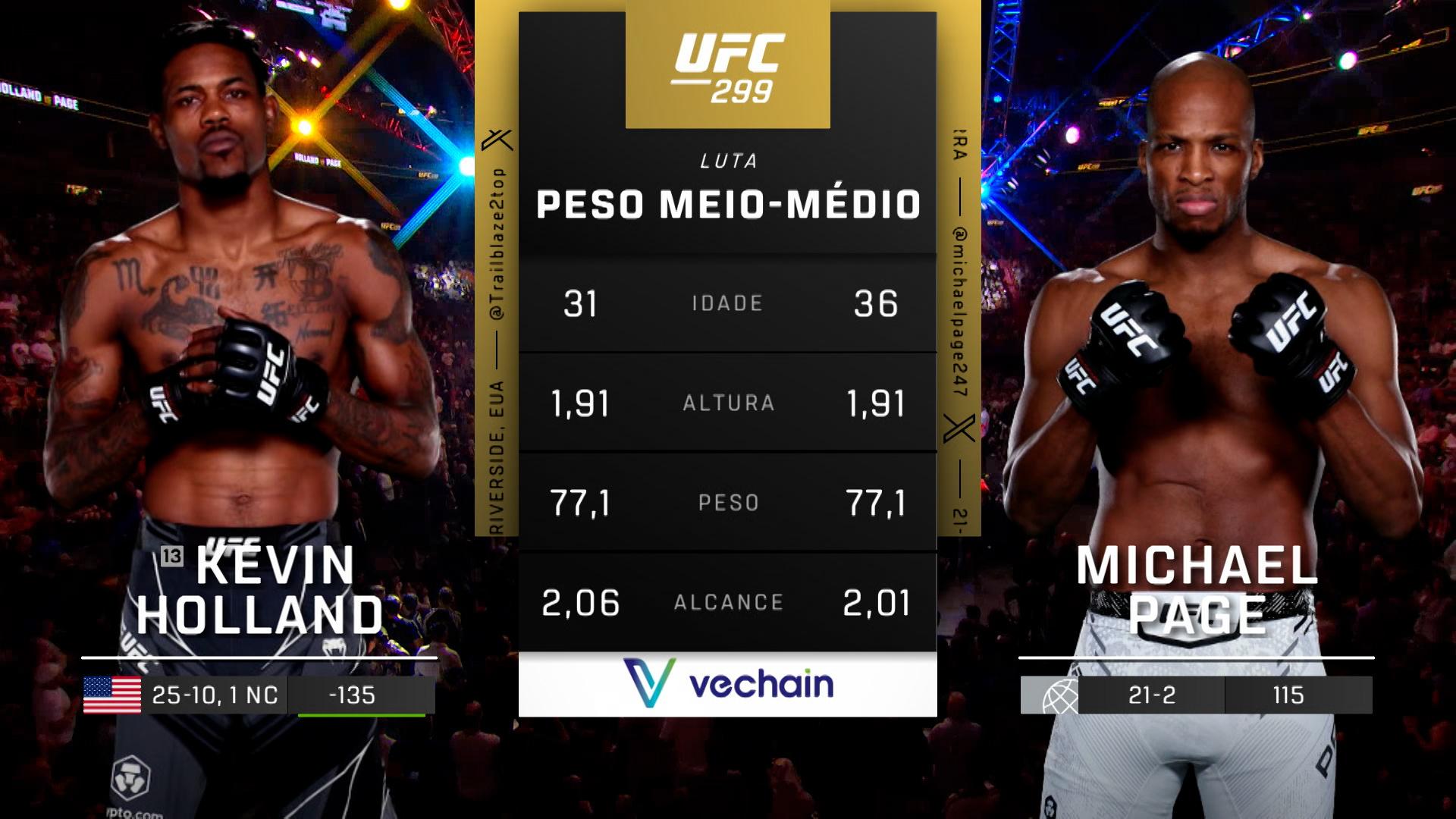 Assista a UFC (Português) 299: Kevin Holland vs. Michael Page Main Card ...