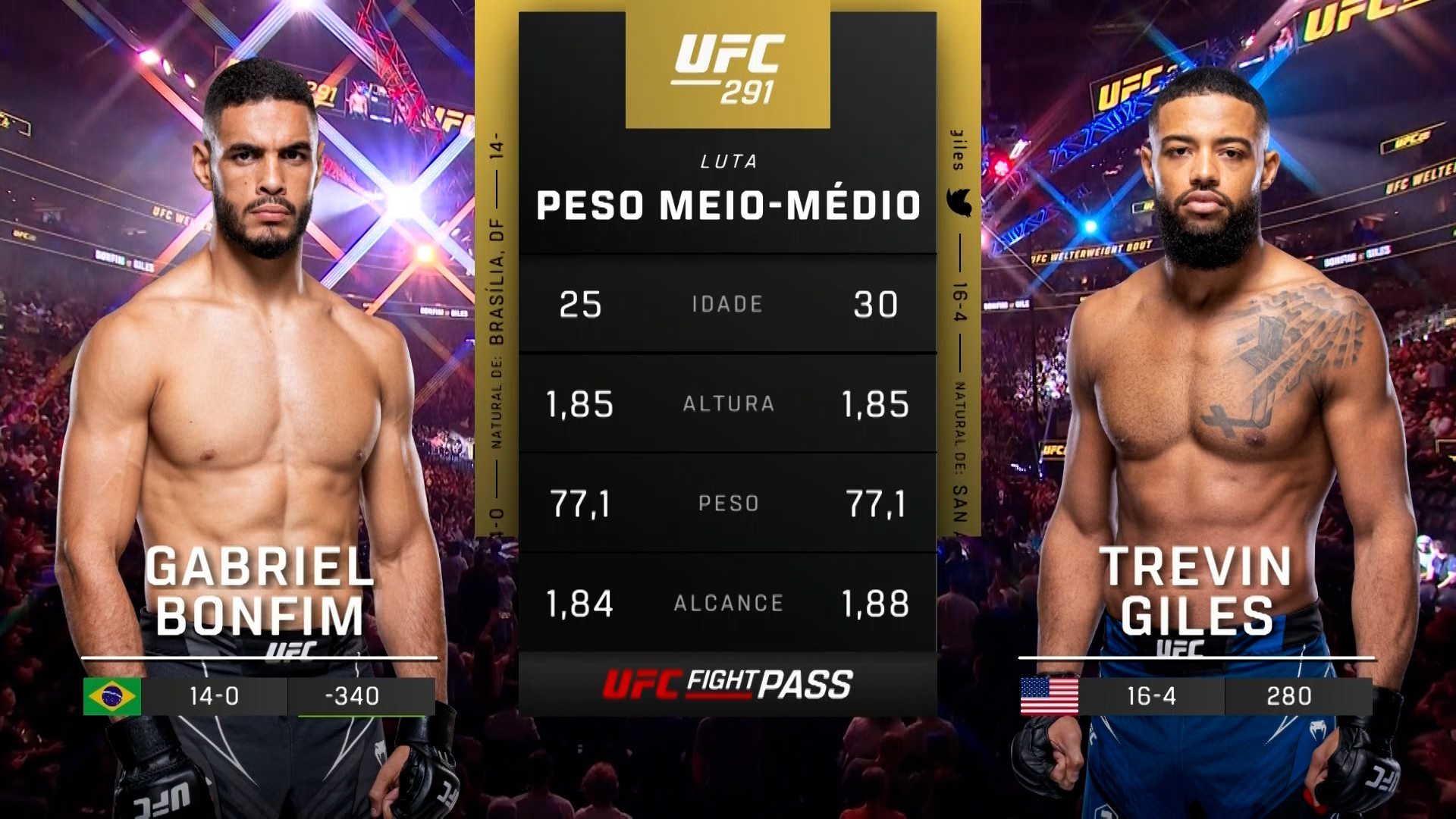 Watch UFC (Português) Gabriel Bonfim vs. Trevin Giles (UFC 291: Poirier ...