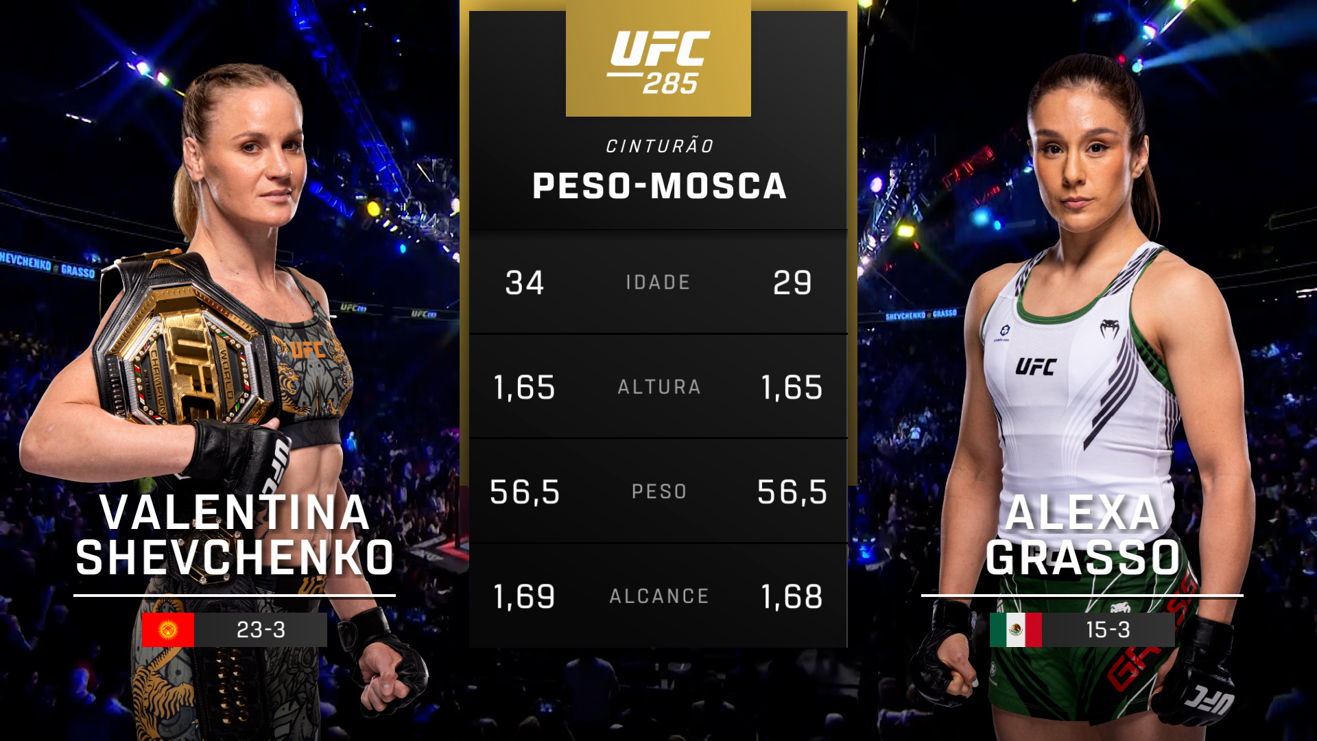 Ve UFC (Português) Valentina Shevchenko vs. Alexa Grasso (UFC 285 ...