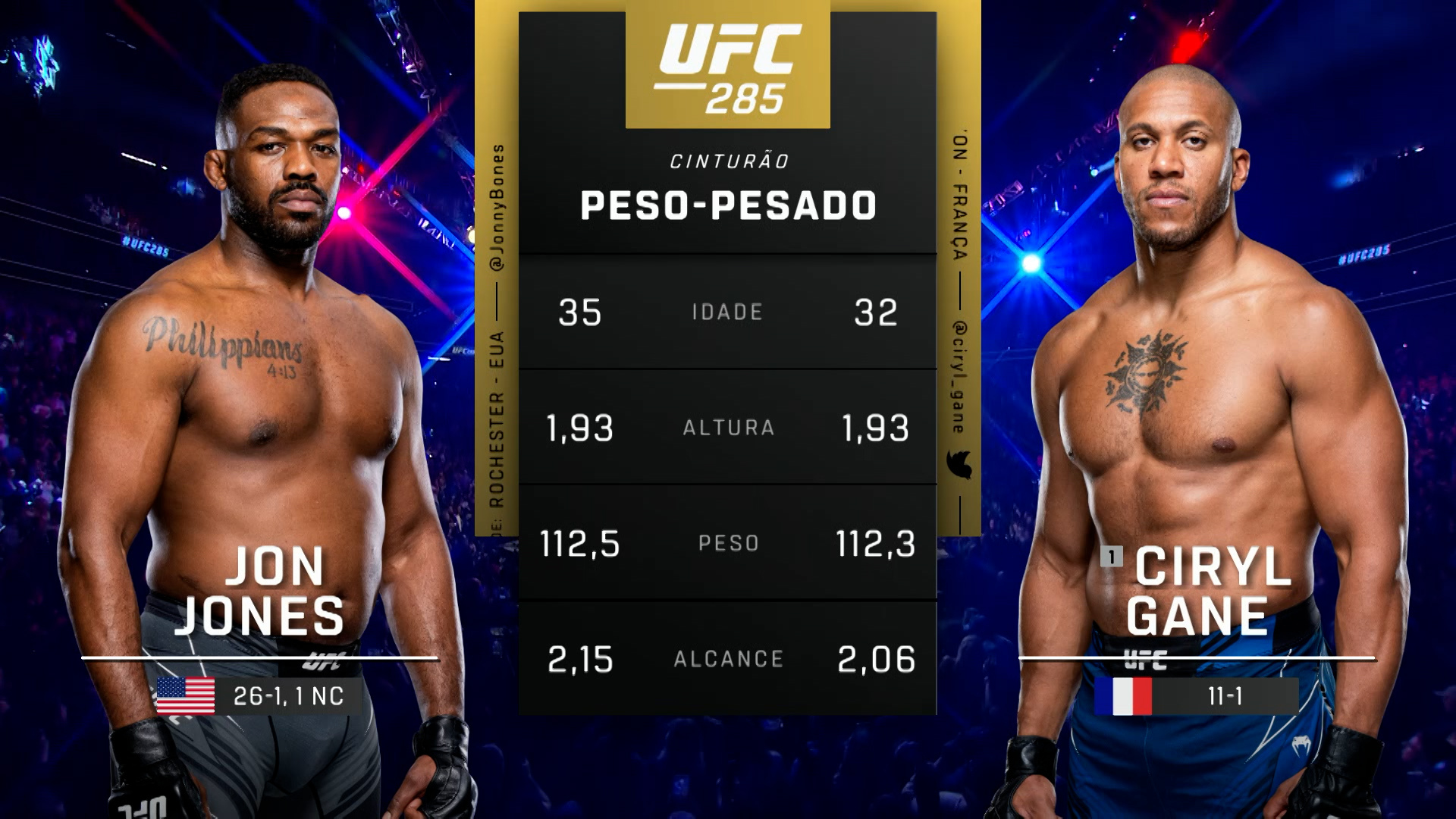 Watch UFC (Português) Jon Jones vs. Ciryl Gane (UFC 285: Jones vs. Gane ...
