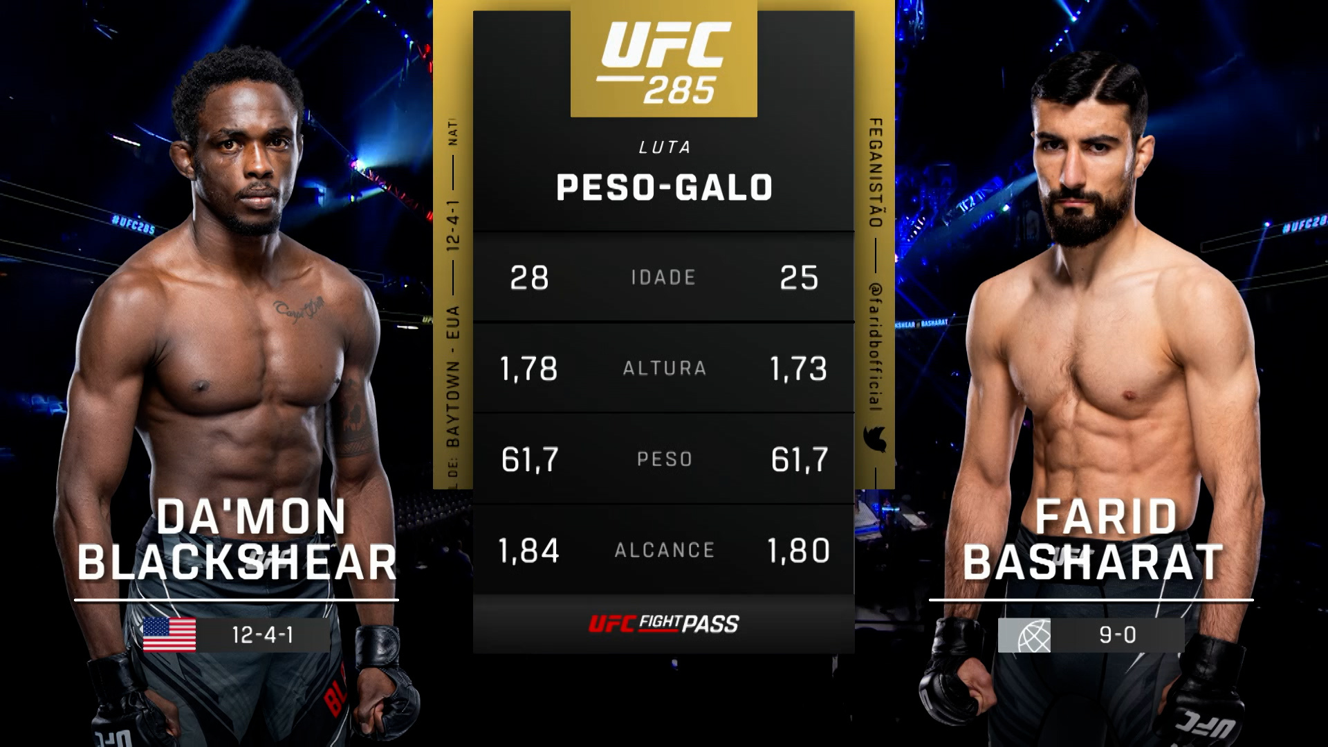 Ve Ufc Português Damon Blackshear Vs Farid Basharat Ufc 285 Jones