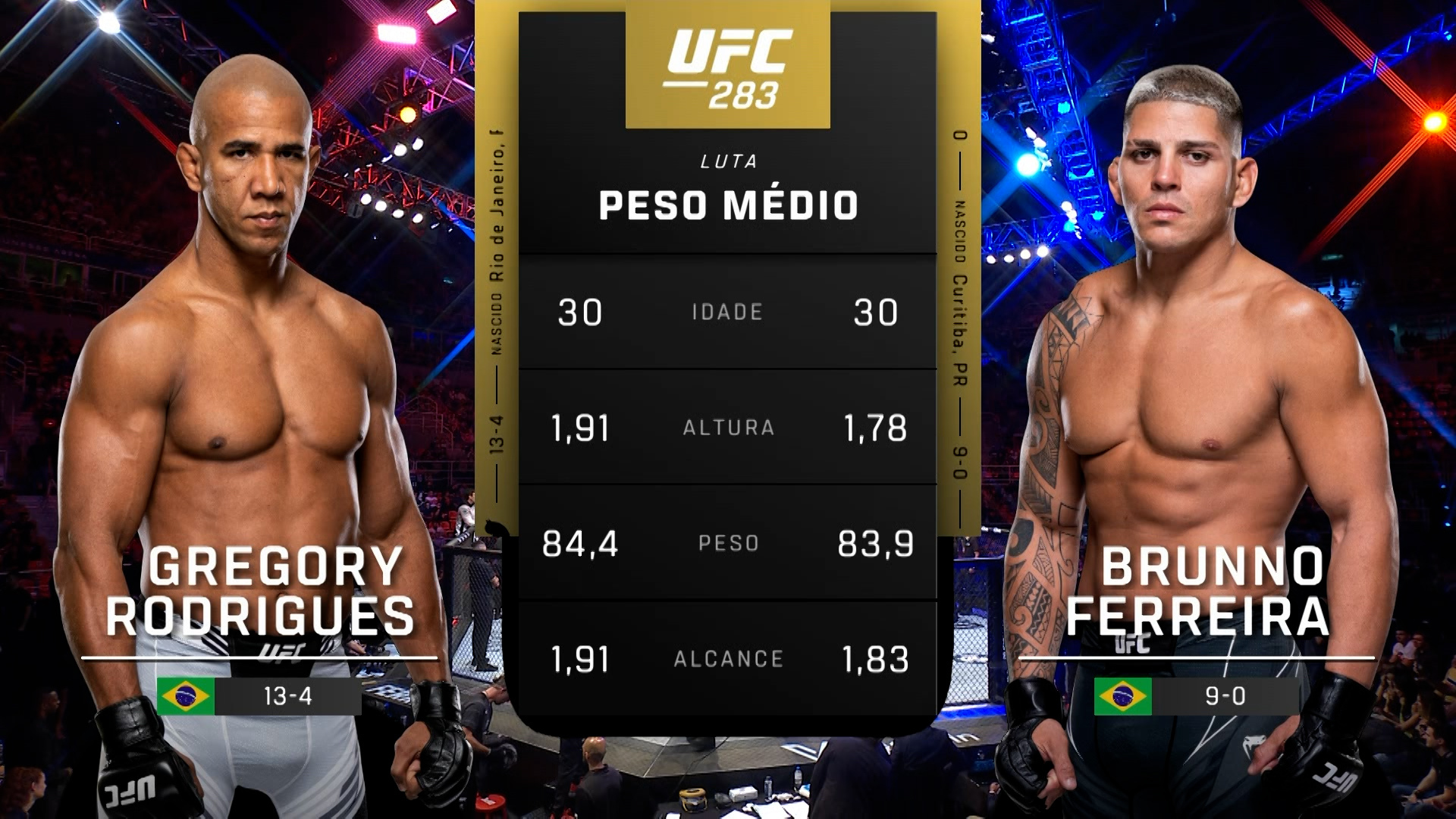 Ve UFC (Português) Gregory Rodrigues vs. Brunno Ferreira (UFC 283 ...