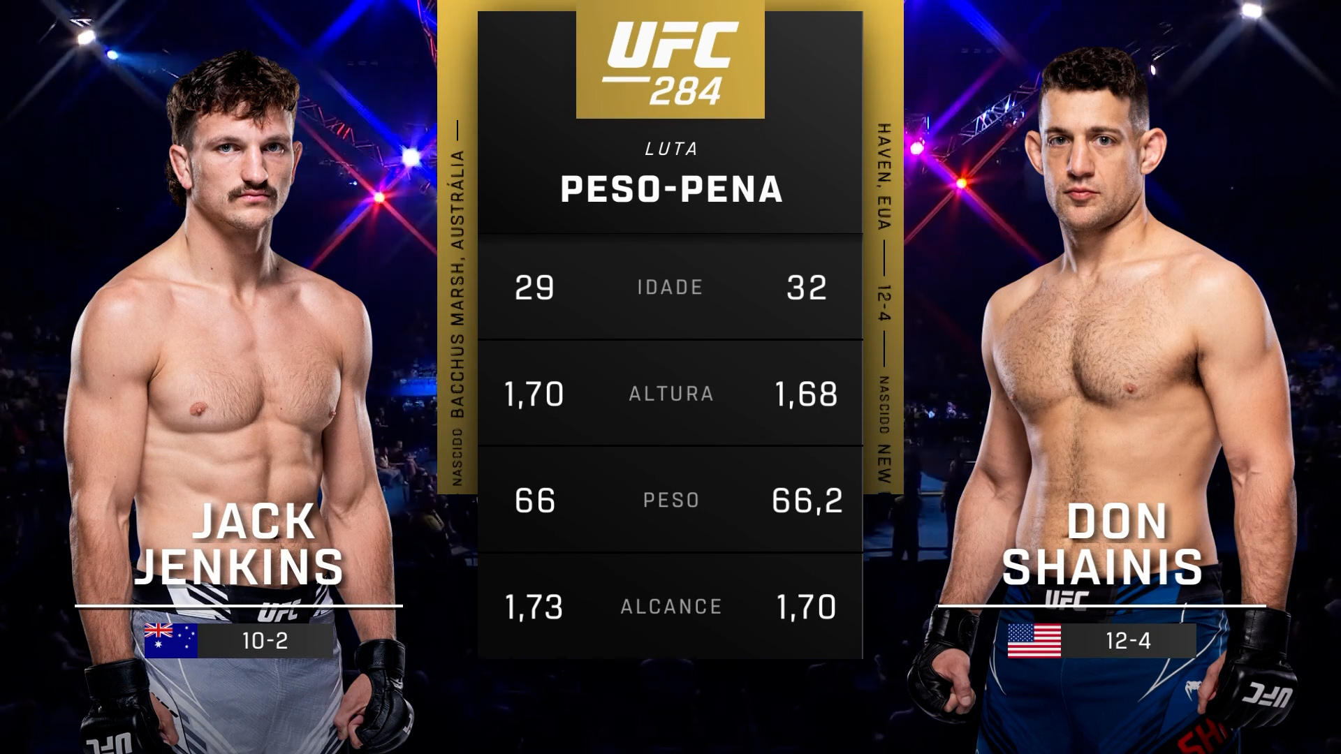 Ve UFC (Português) Jack Jenkins vs. Don Shainis (UFC 284: Makhachev vs ...
