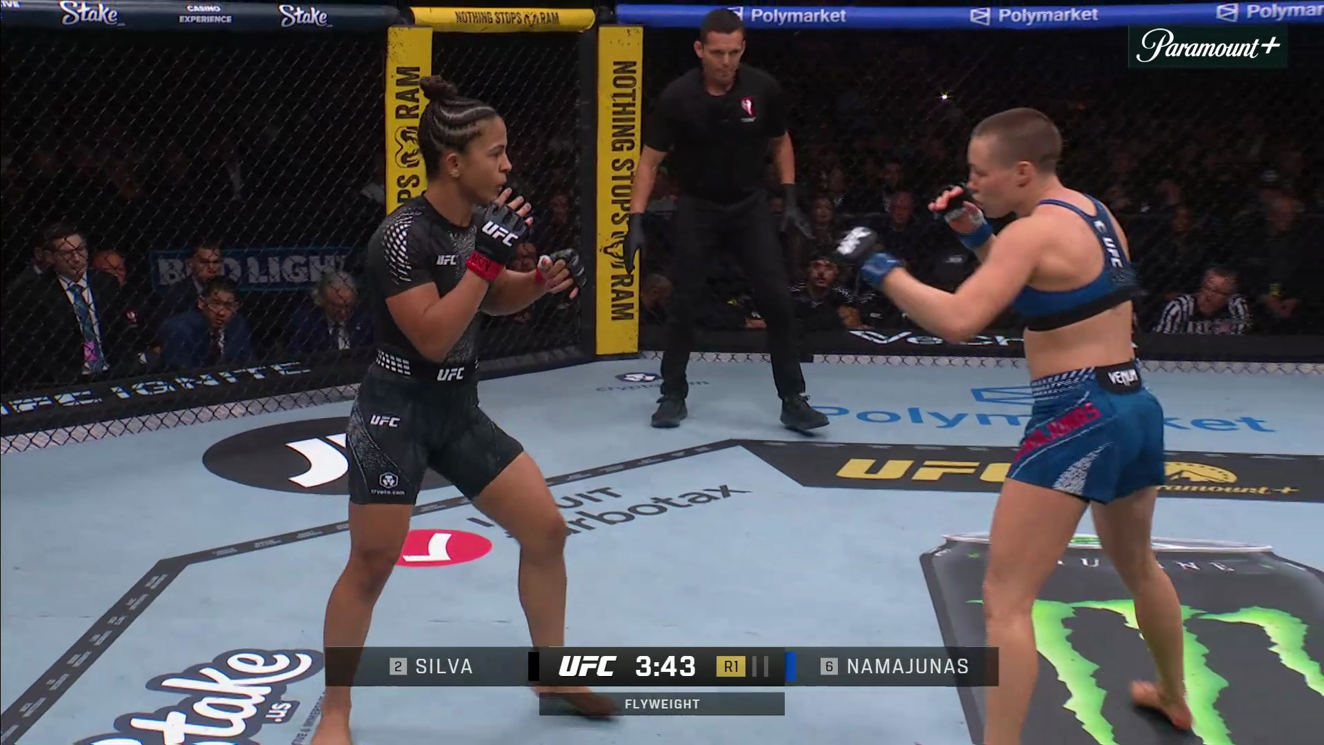 Ve UFC (Português) Natália Silva vs. Rose Namajunas (UFC 324: Gaethje ...