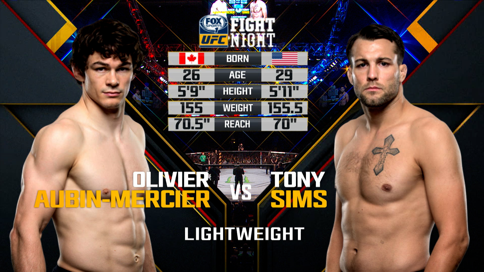 Ve UFC Fight Night Olivier Aubin-Mercier vs. Tony Sims - Paramount+ ...
