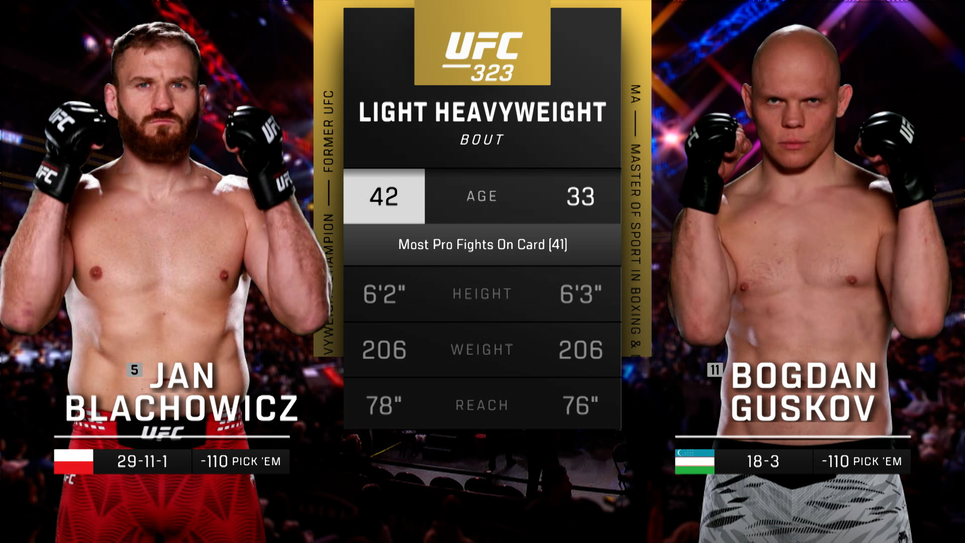 Watch UFC 323: Blachowicz vs. Guskov Main Card - Paramount+