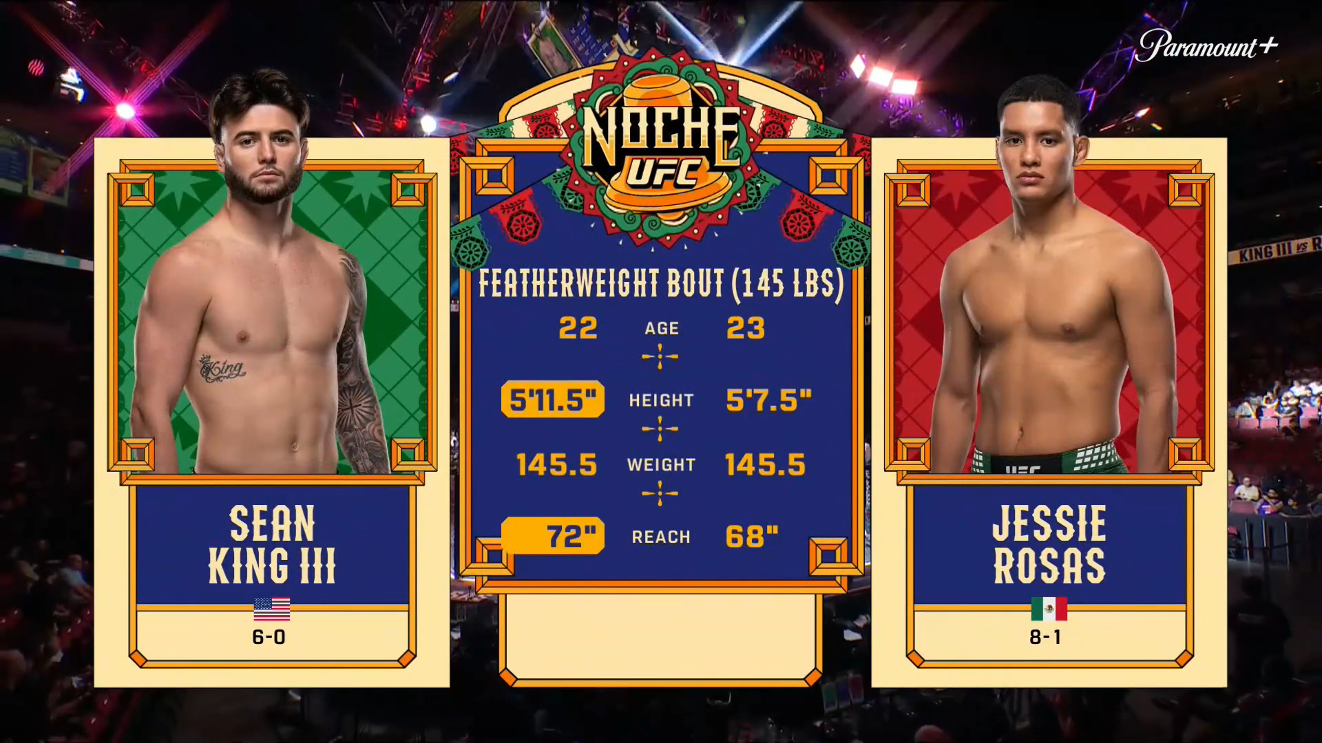 Ve Ufc Fight Night Sean King Iii Vs Jessie Rosas Noche Ufc Silva Vs