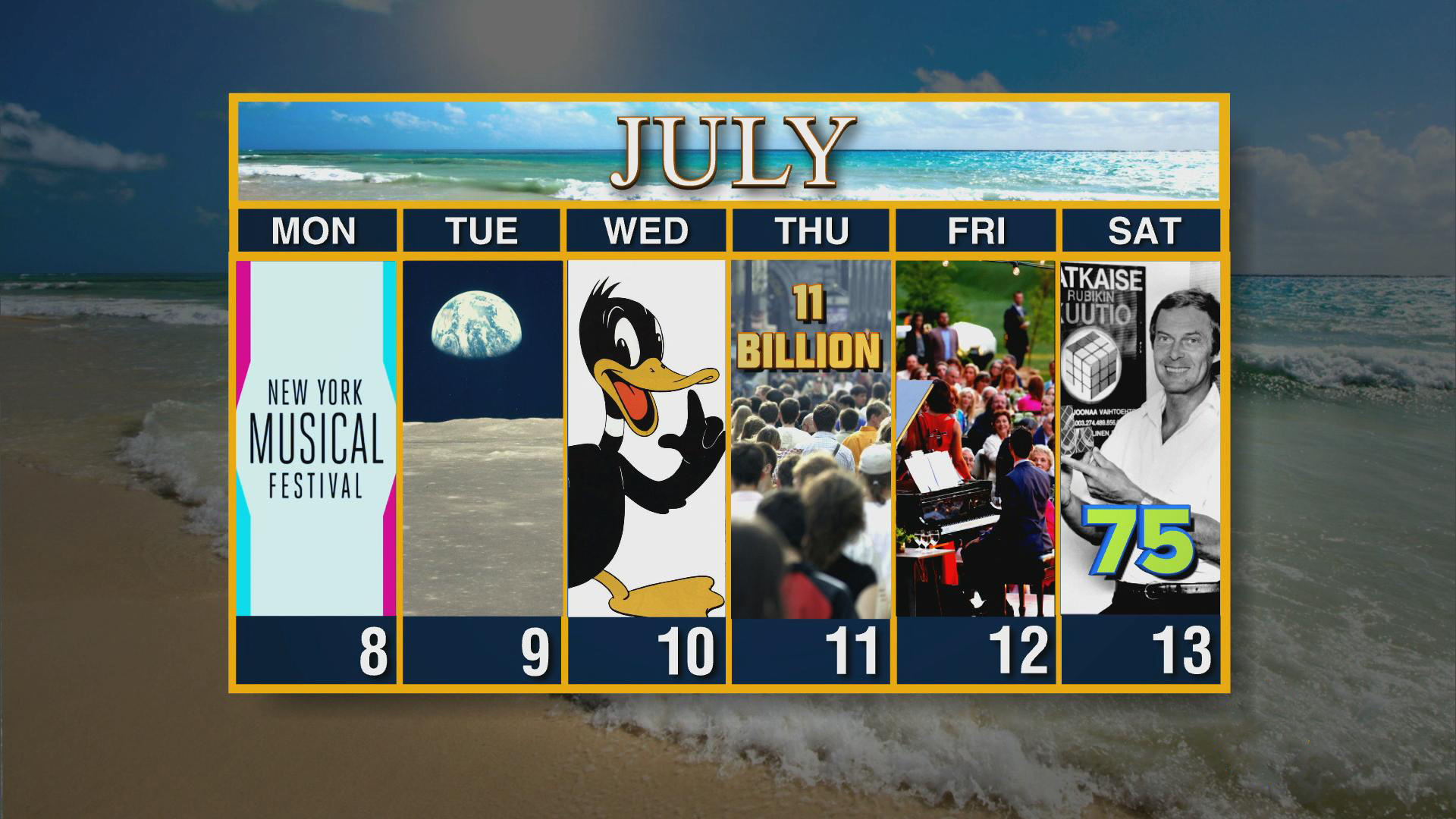 Watch Sunday Morning: Calendar: Week of July 7 - Full show on CBS