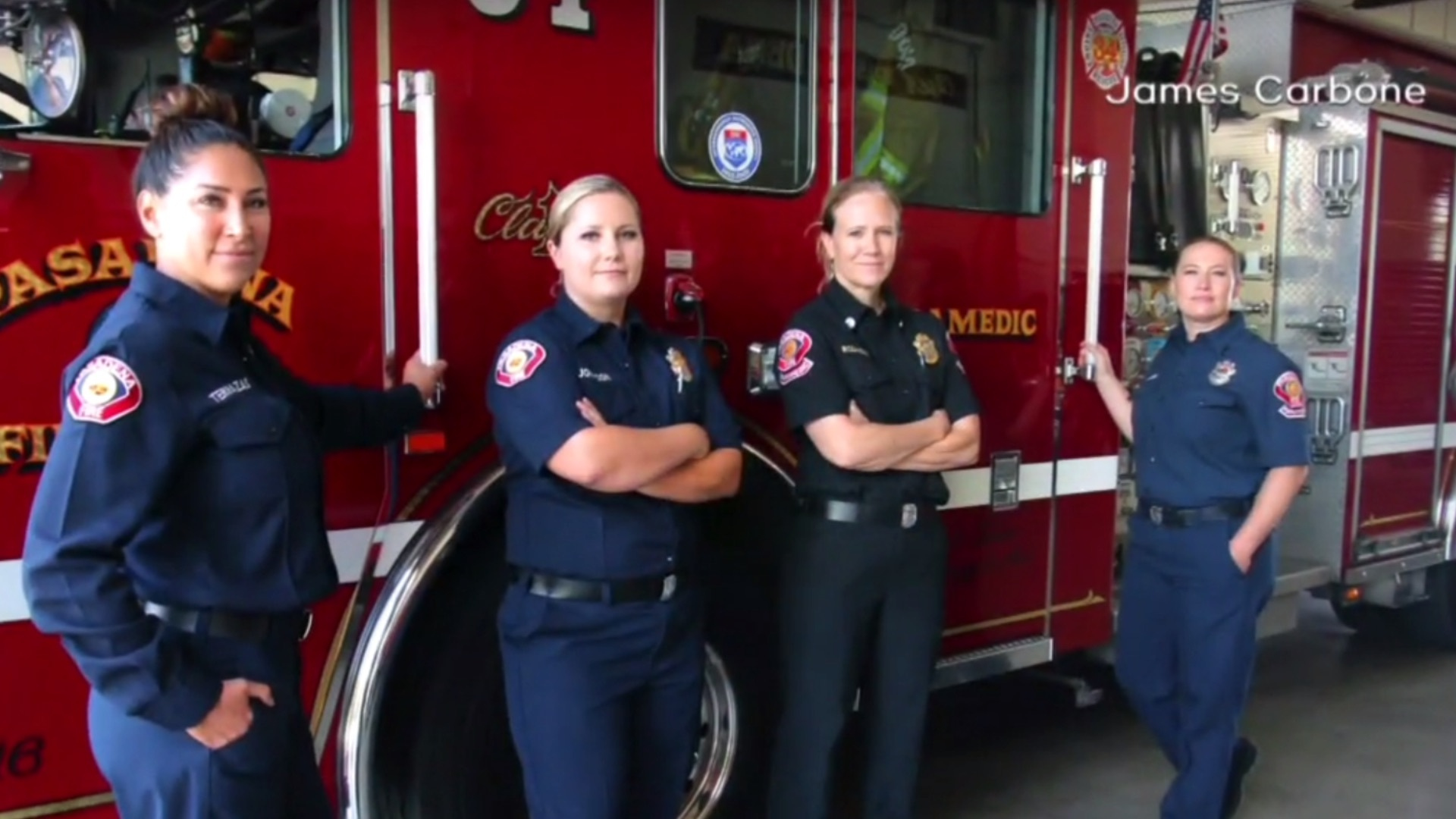 Watch CBS Evening News: Pasadena FD staffs first all-female crew - Full ...
