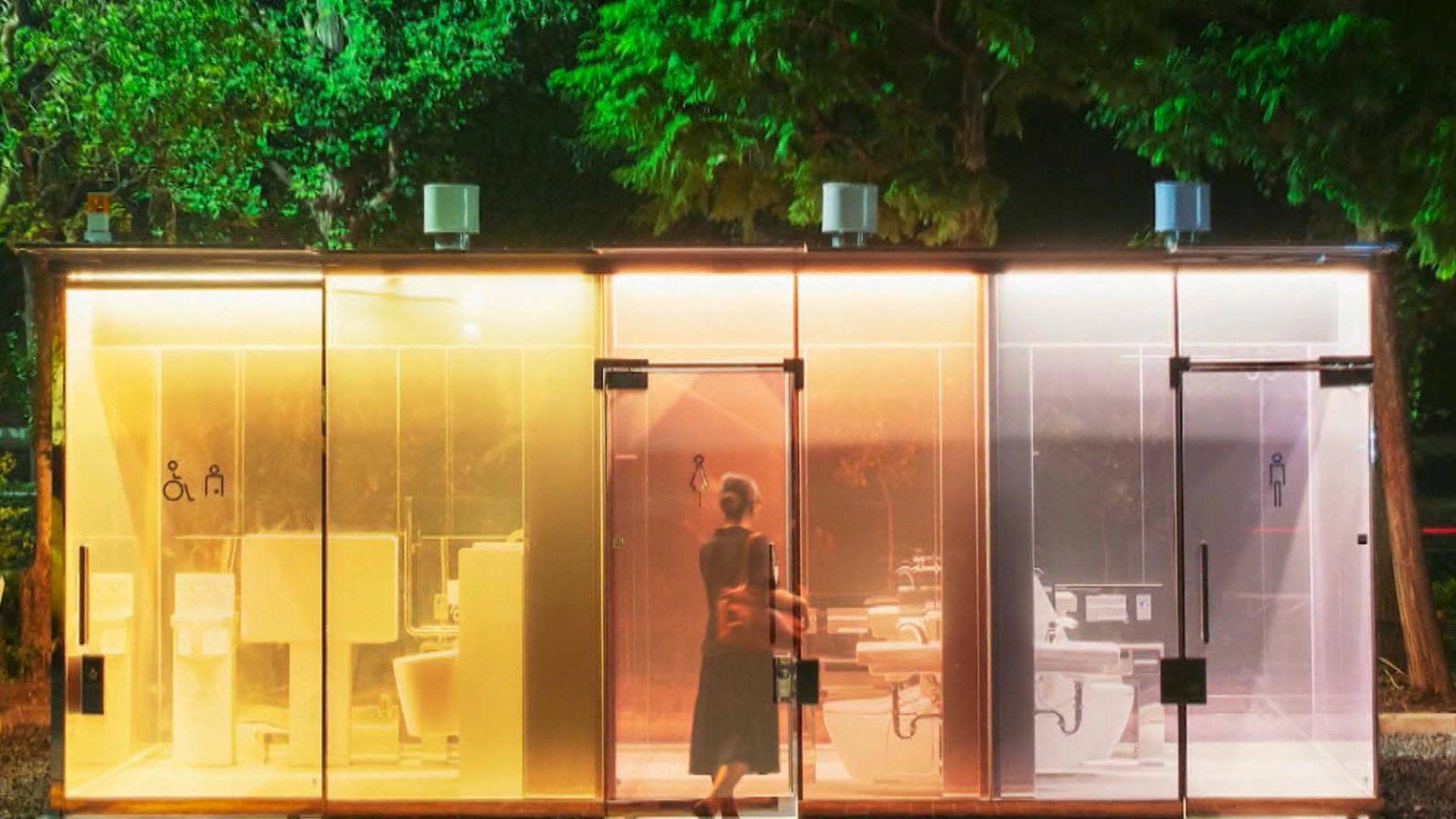 Watch CBS Evening News: Colorful, transparent toilets come to Tokyo ...