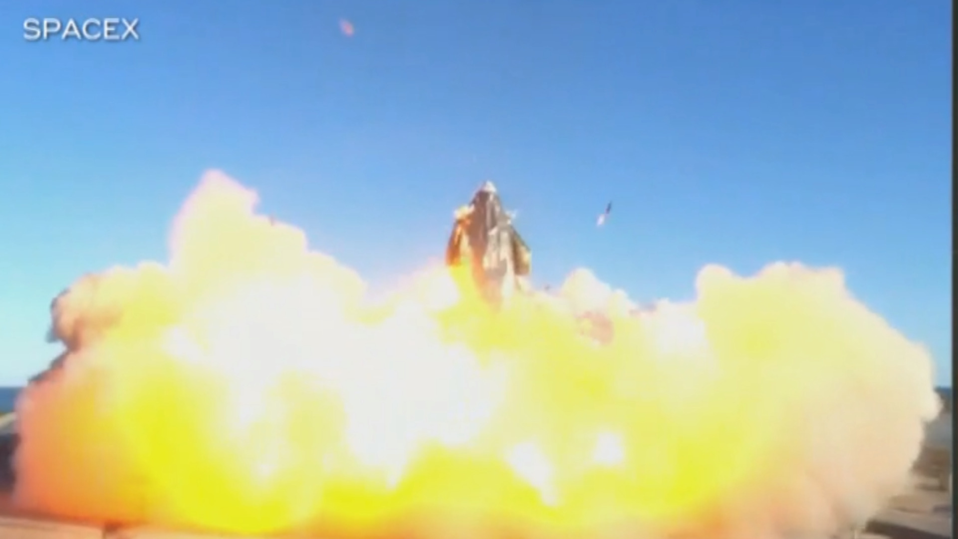 Watch CBS Evening News: SpaceX rocket crash lands in fiery explosion ...