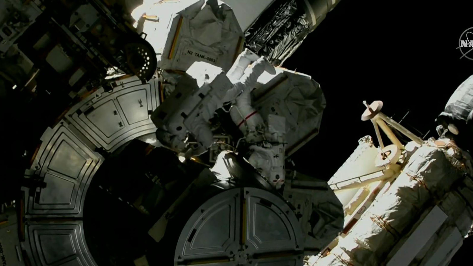 Watch CBS Evening News Astronauts perform six-hour long upgrade on ISS ...