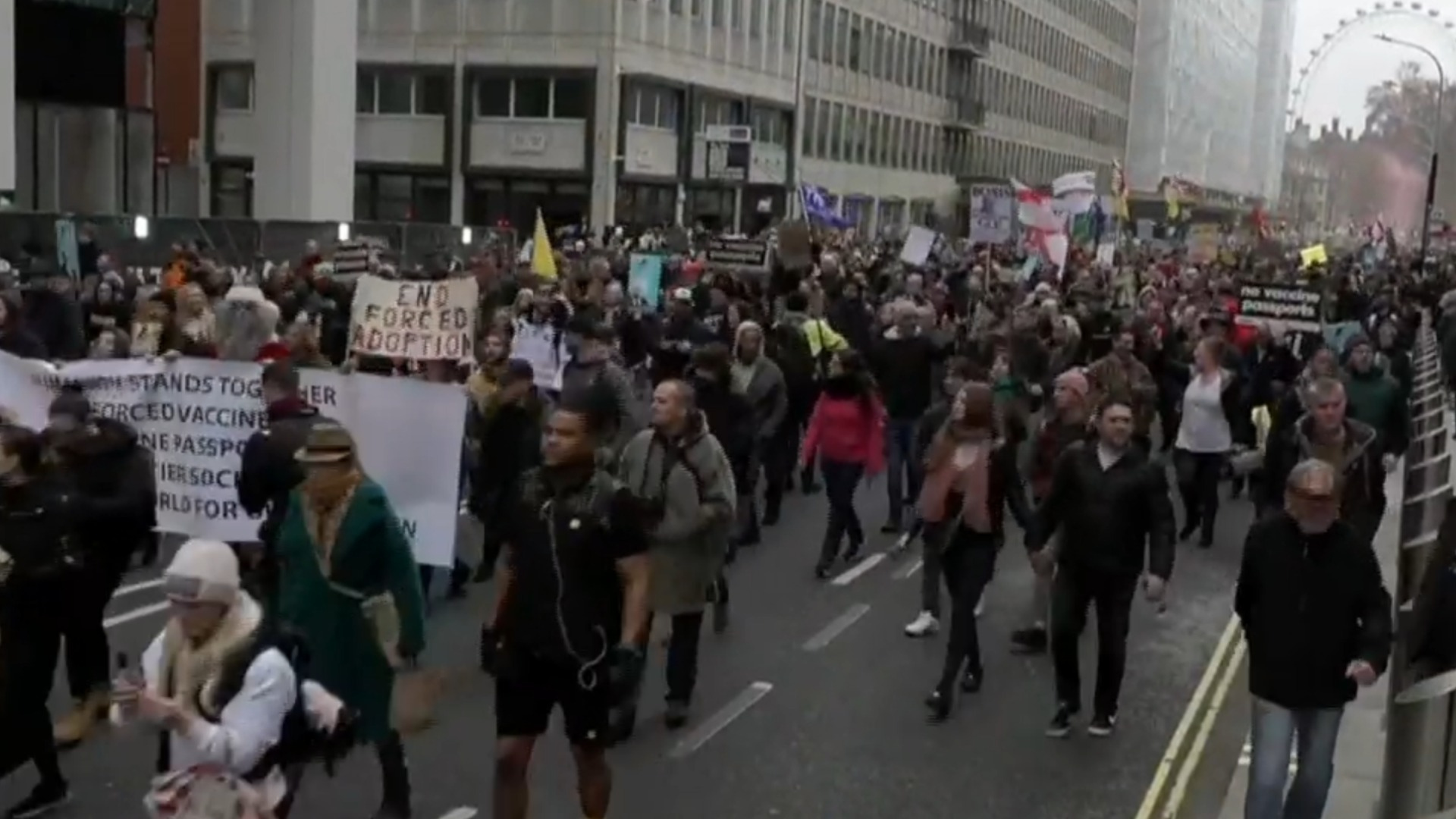 Watch CBS Evening News: Protests erupt in the U.K. as COVID cases surge ...