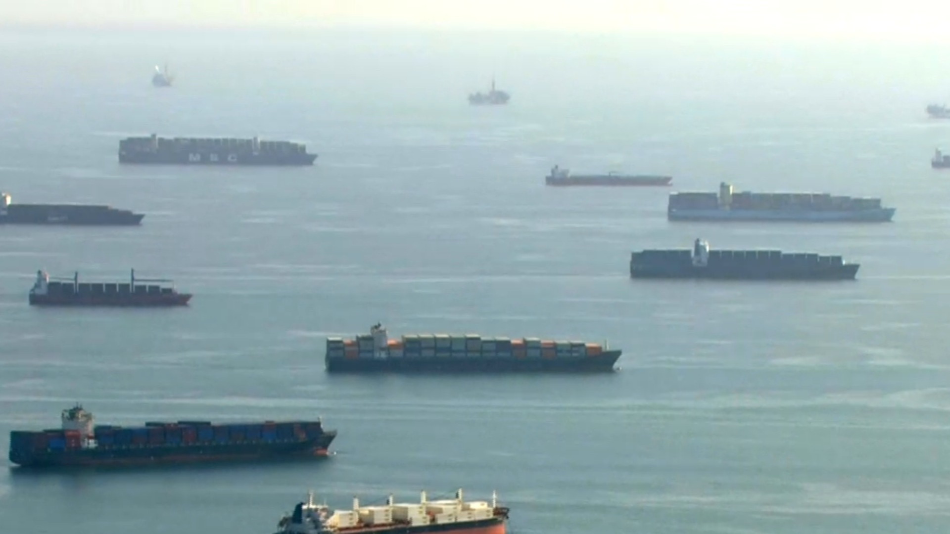 Watch CBS Evening News: Los Angeles port sounds alarm over cargo ...