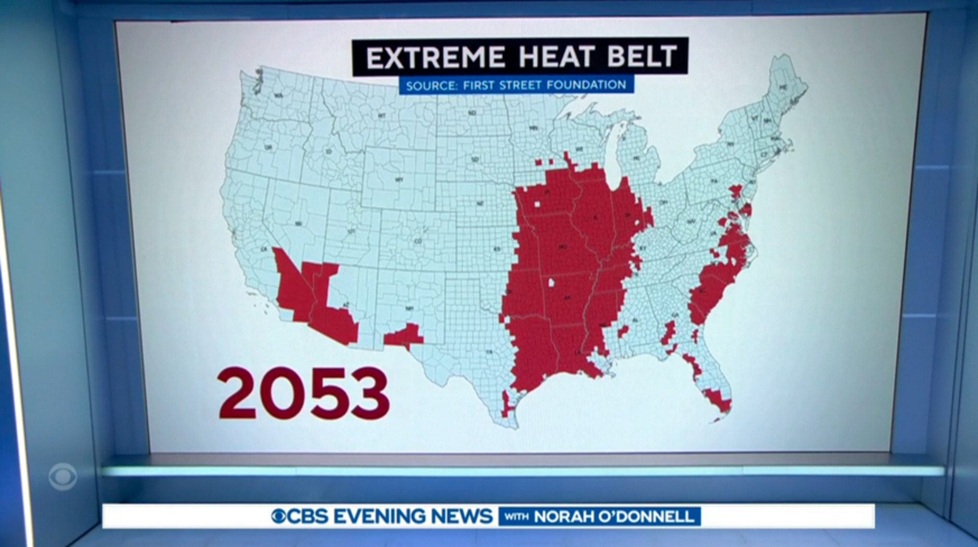 Watch CBS Evening News: Study: Extreme heat will impact over 100M by ...