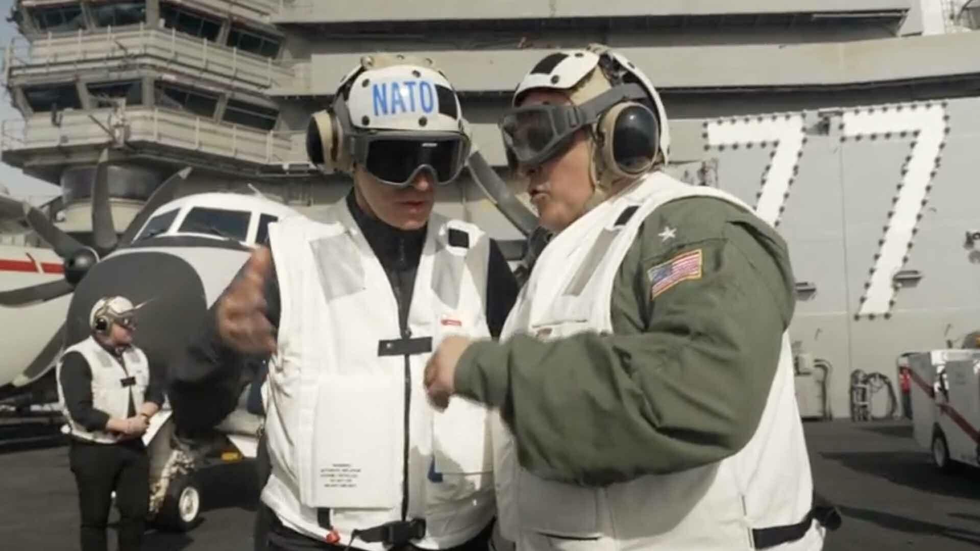 Watch CBS Mornings: NATO forces training on U.S. aircraft carrier ...
