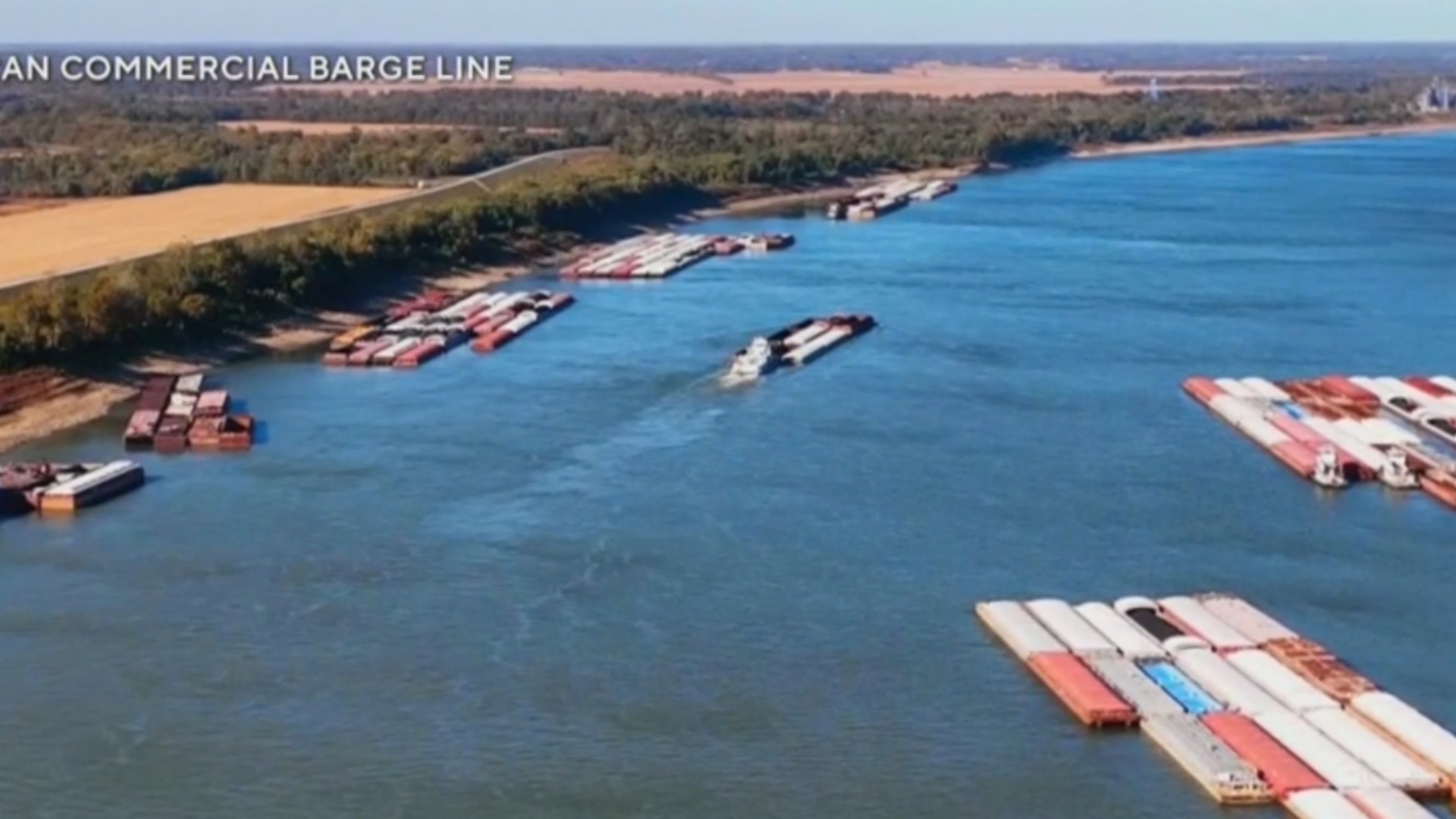 Watch CBS Evening News: Drought disrupts Mississippi River shipping ...